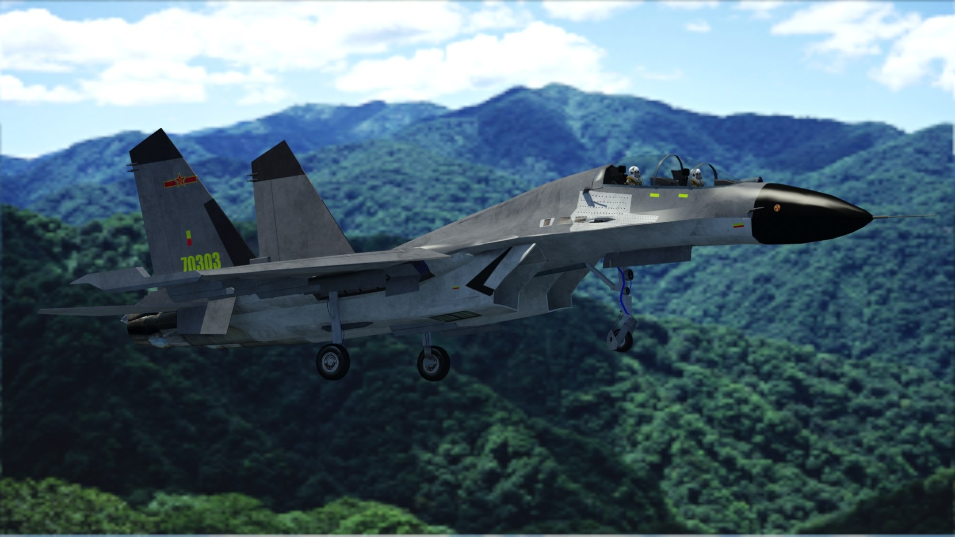 3D Model Chinese J11bs Fighter Jet - TurboSquid 1975003