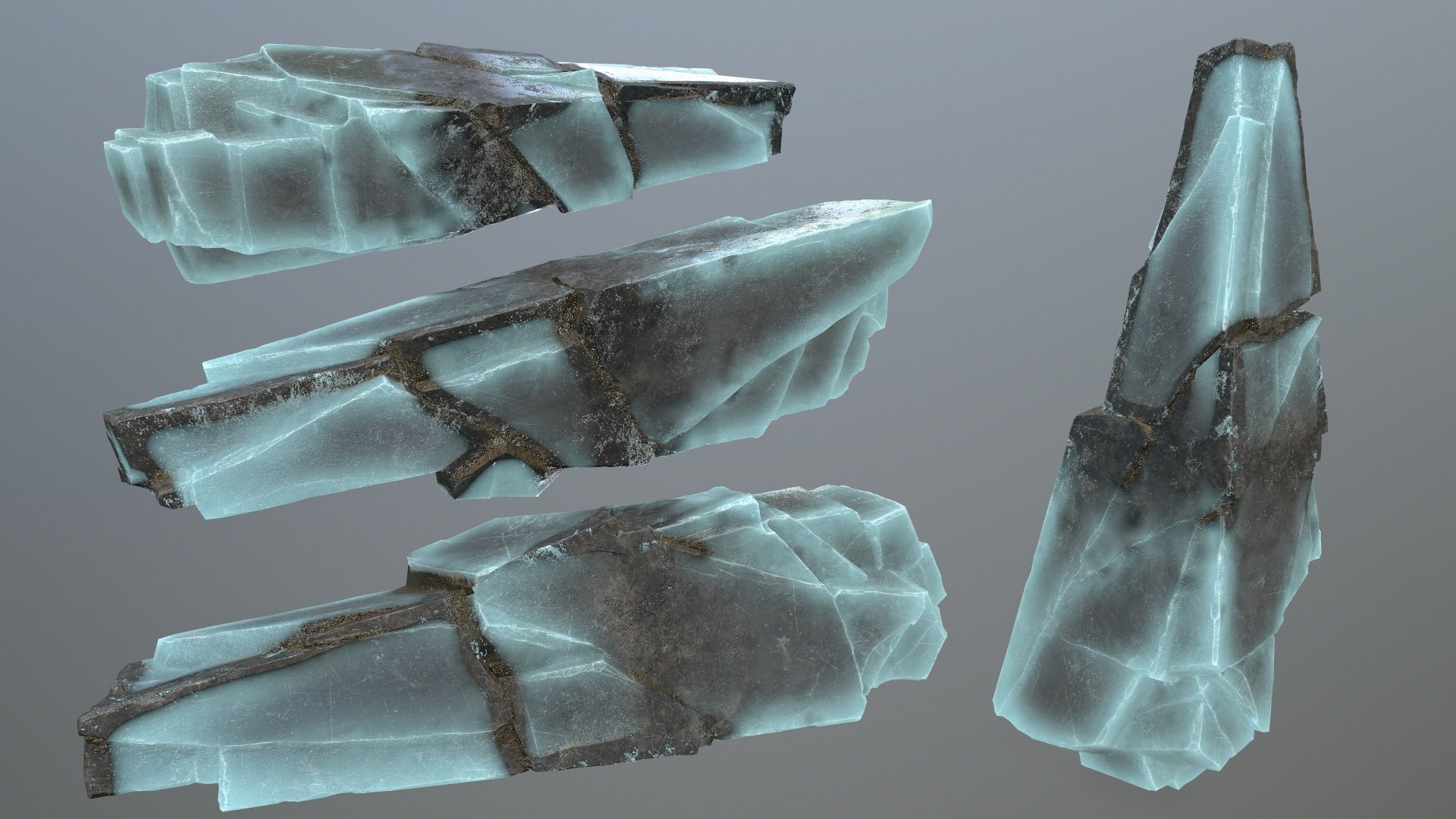 3D Ice Cliff - TurboSquid 2019350