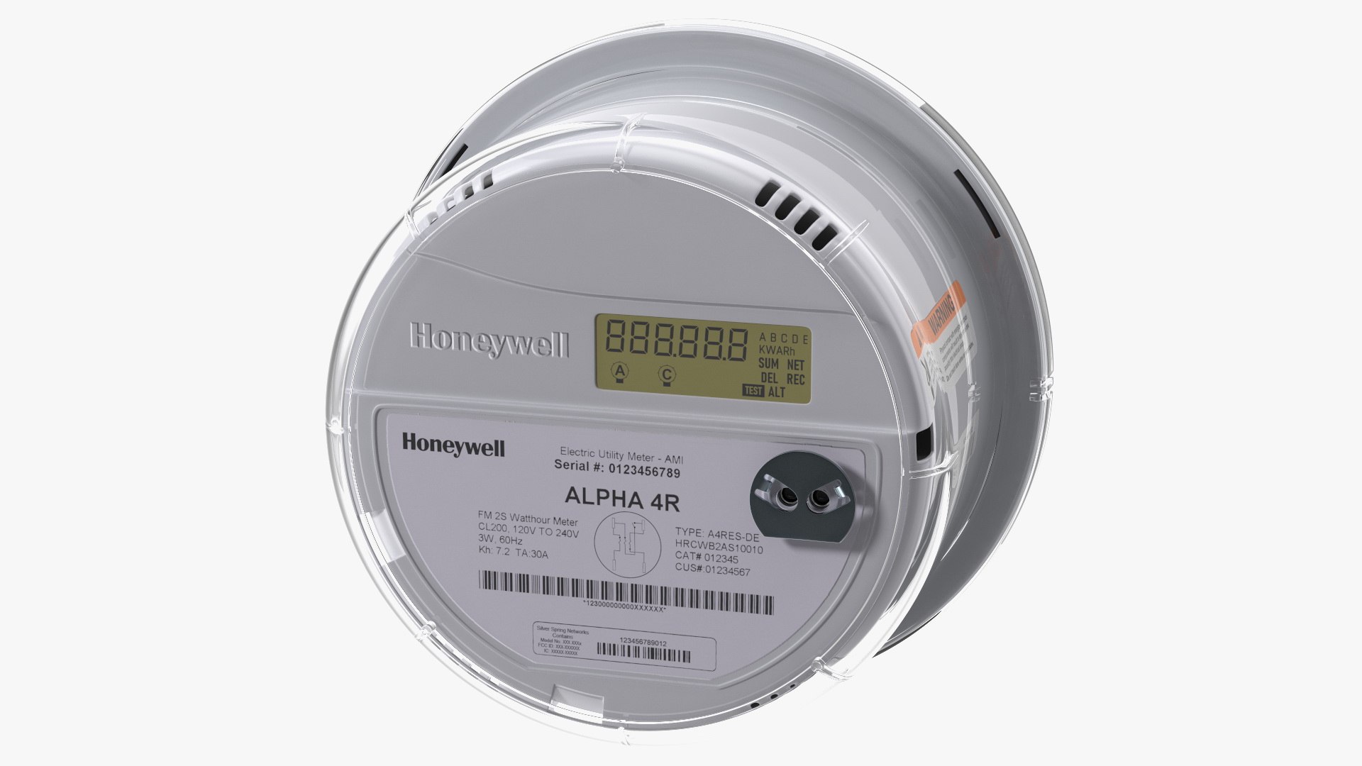 Electricity Meter Honeywell A4RES ON 3D model - TurboSquid 1893575