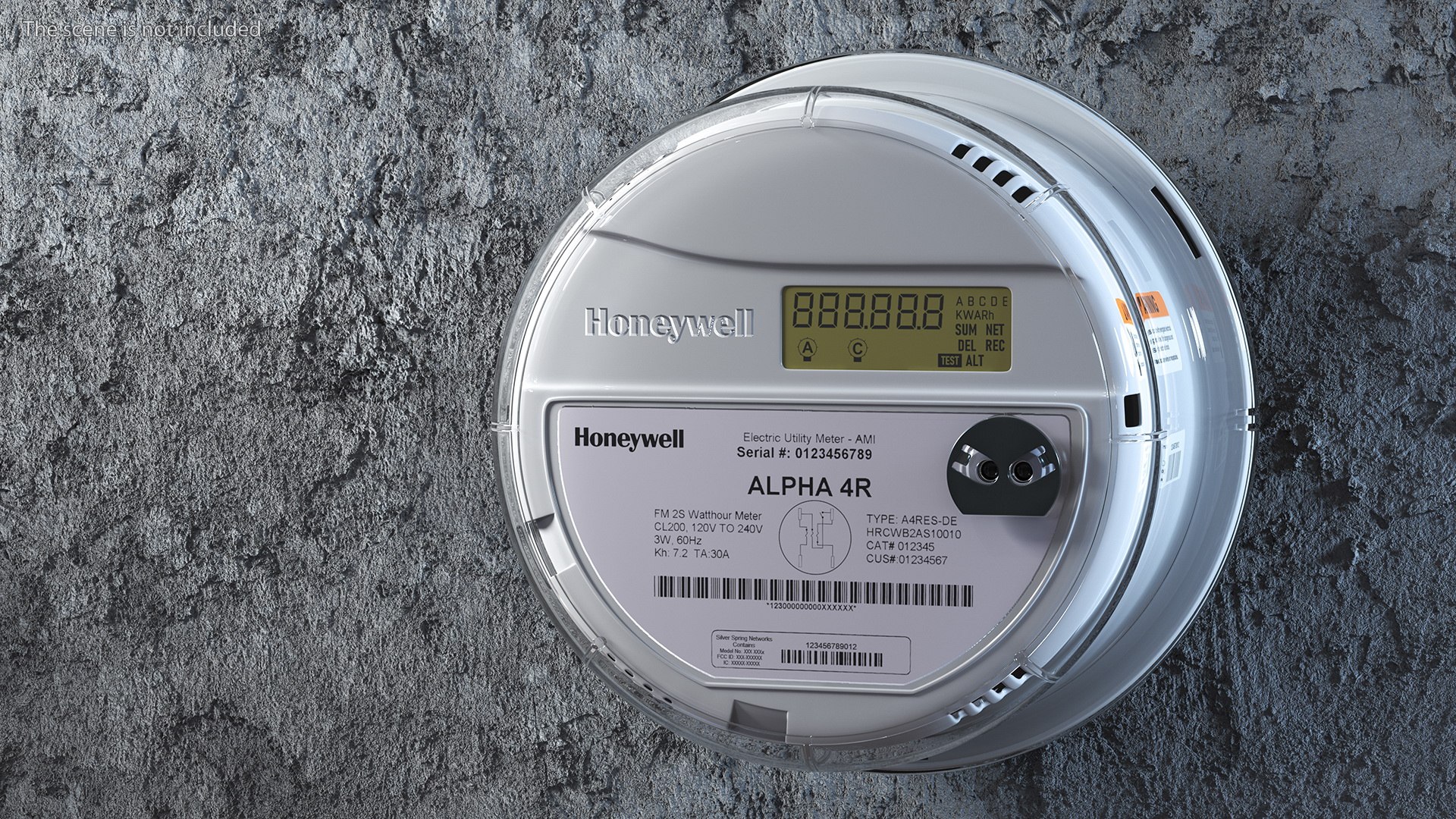 Electricity Meter Honeywell A4RES ON 3D Model - TurboSquid 1893575