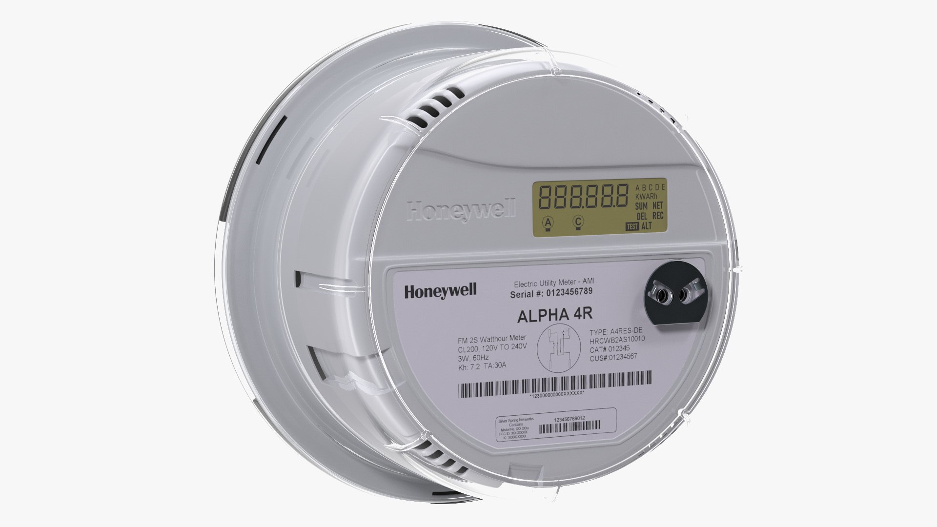 Electricity Meter Honeywell A4RES ON 3D Model - TurboSquid 1893575