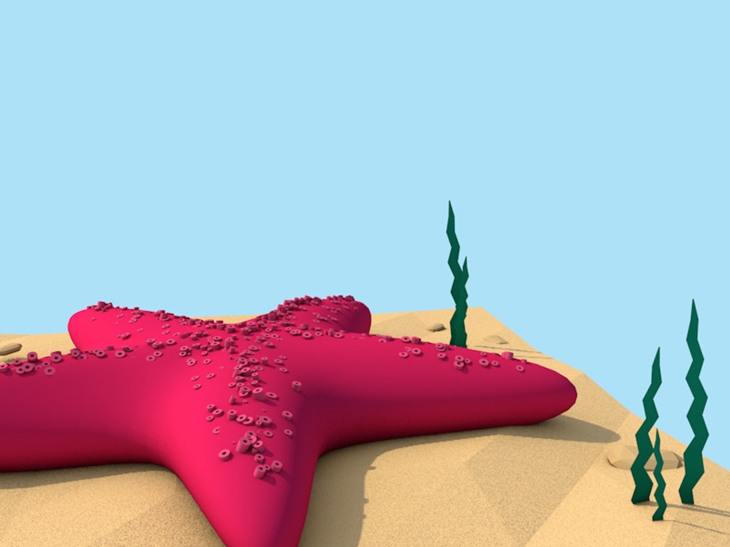 Free 3D Model Cartoon Starfish Illustration - TurboSquid 1409856