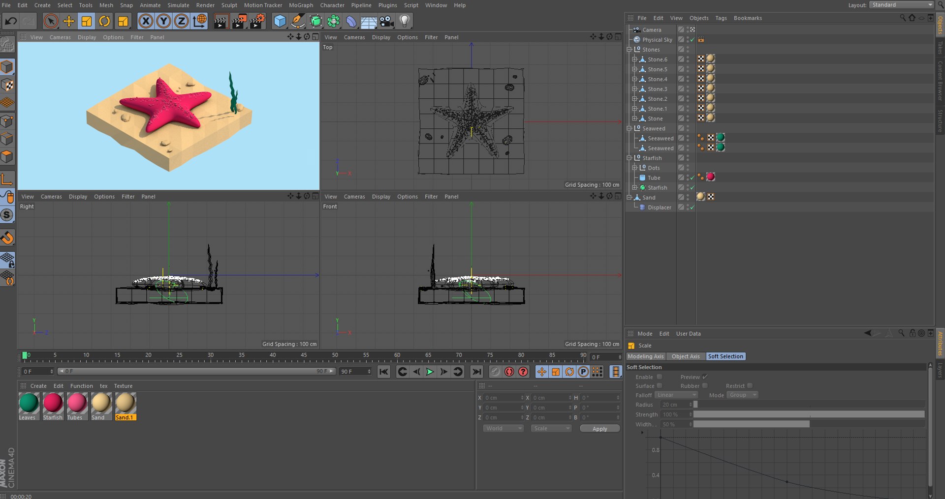 Free 3D Model Cartoon Starfish Illustration - TurboSquid 1409856