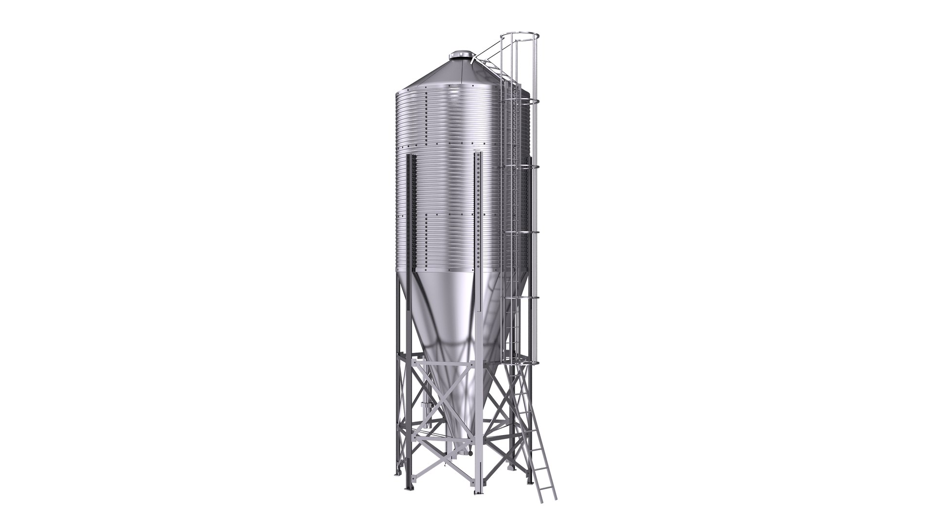 3D Grain Silo - TurboSquid 1832986