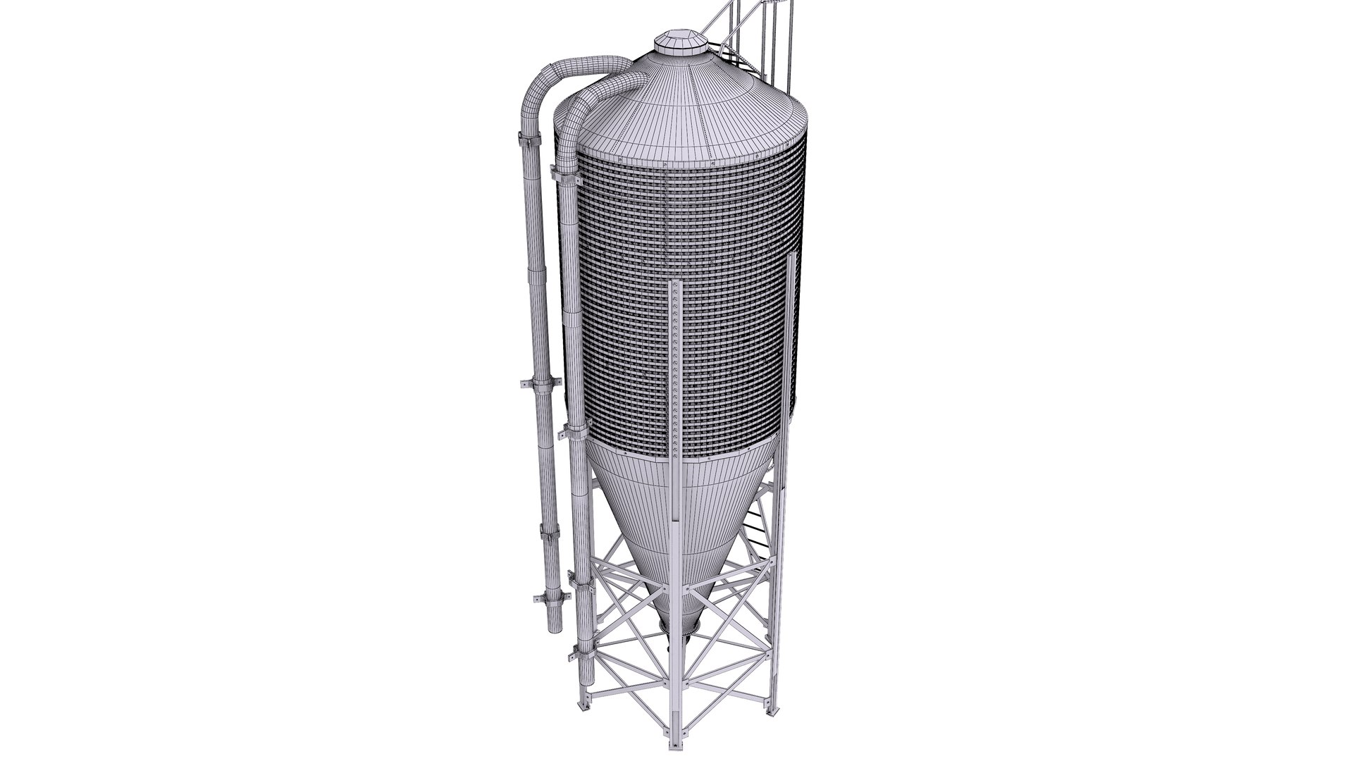 3D Grain Silo - TurboSquid 1832986
