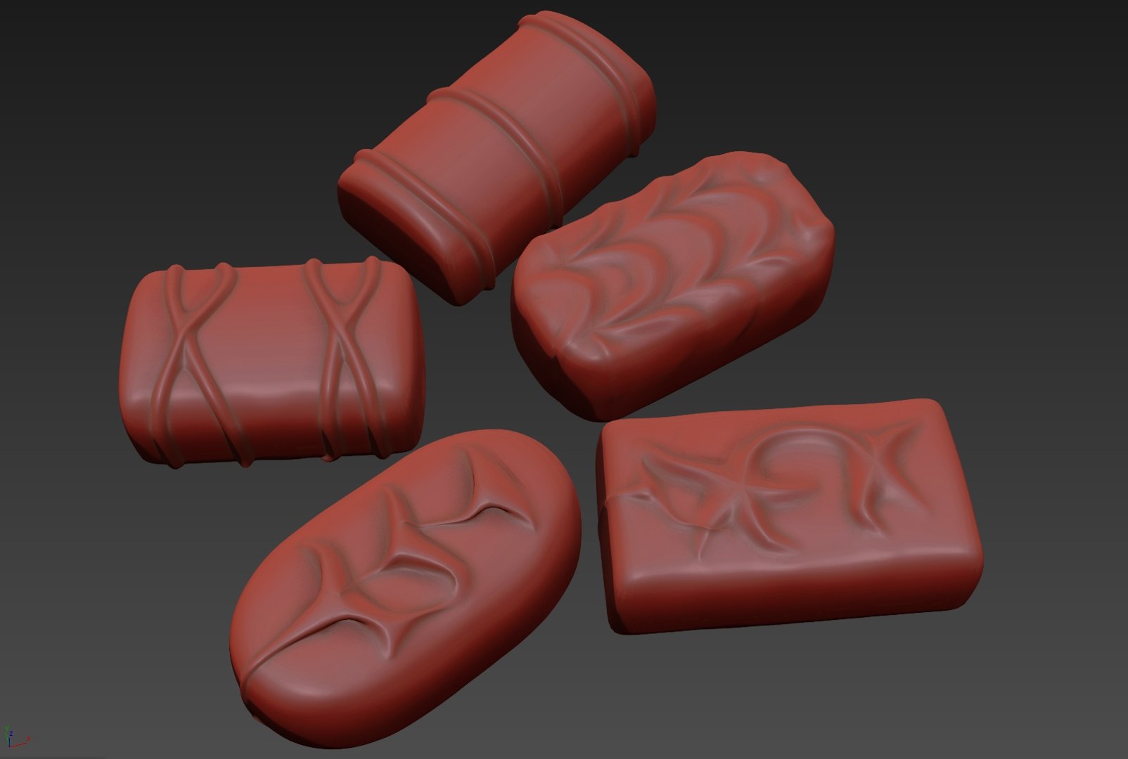 Chocolate candies model - TurboSquid 1533862