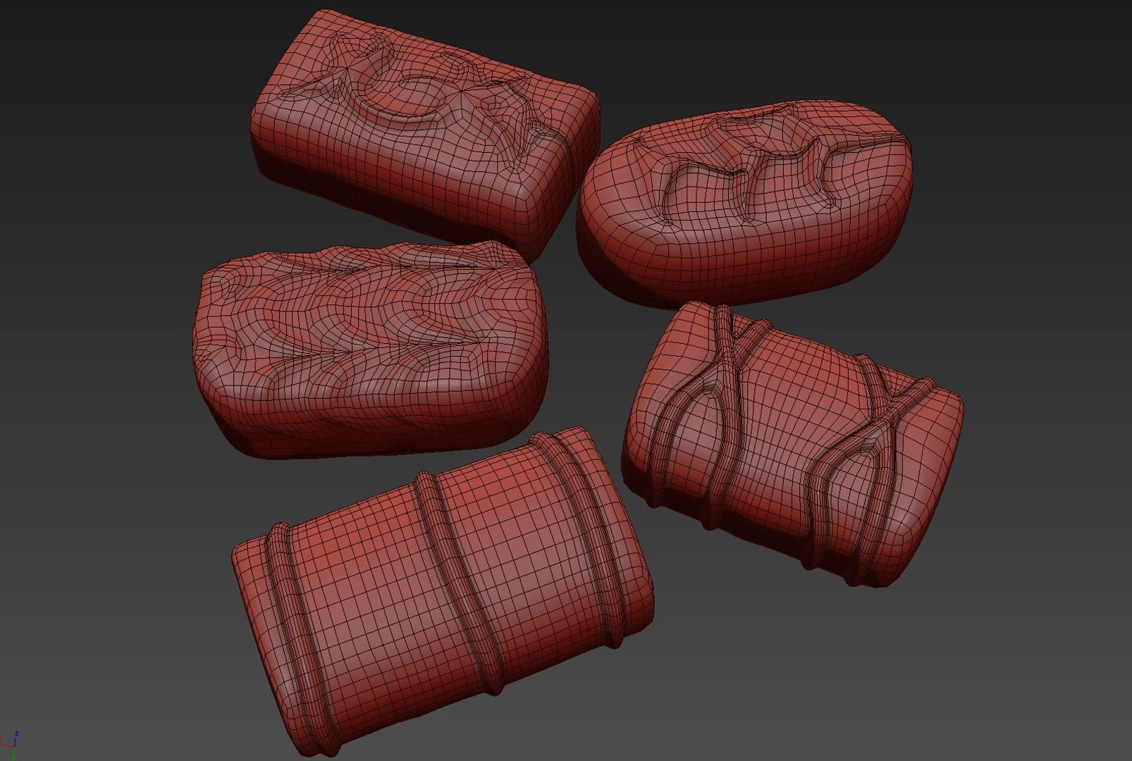 Chocolate candies model - TurboSquid 1533862