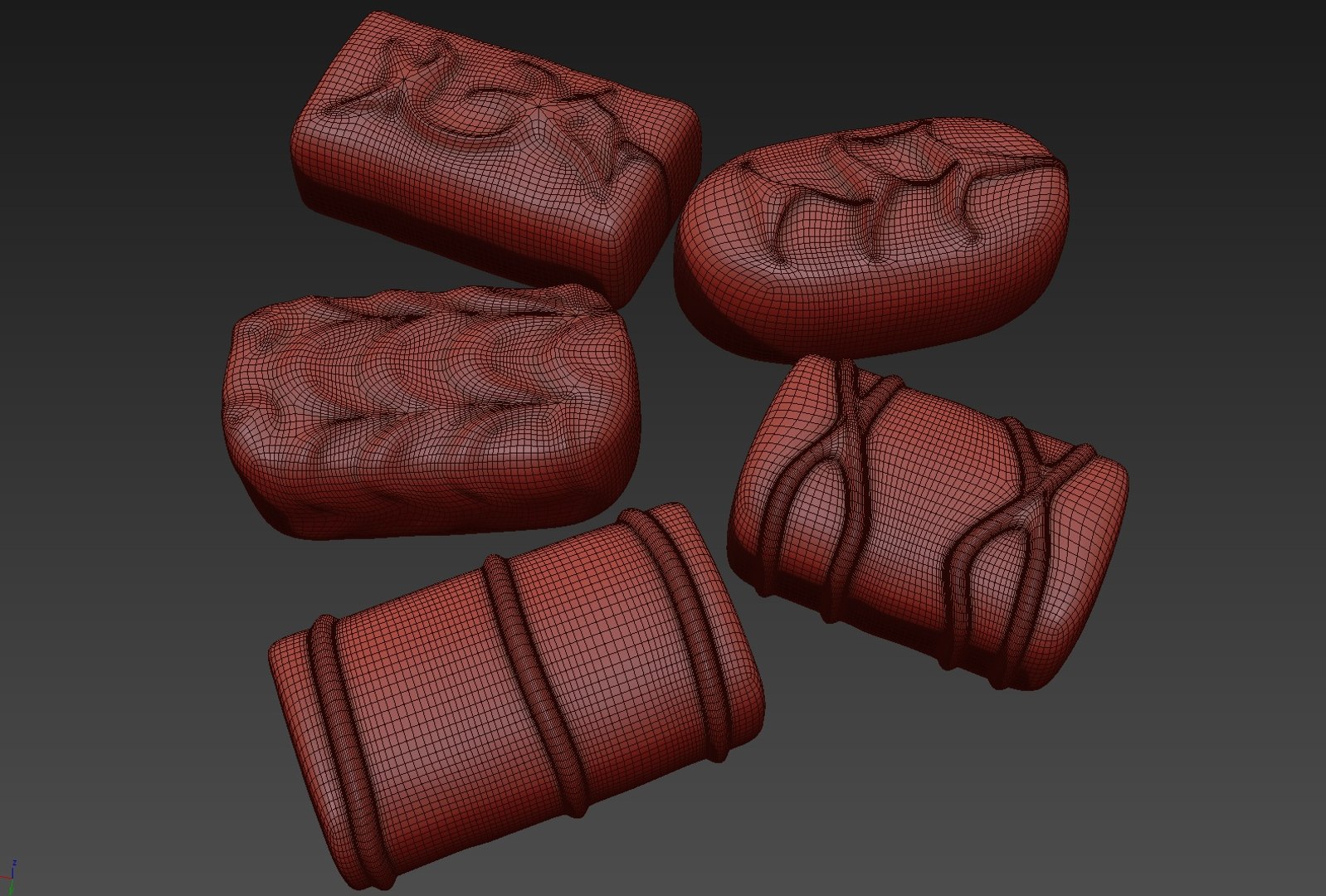 Chocolate candies model - TurboSquid 1533862