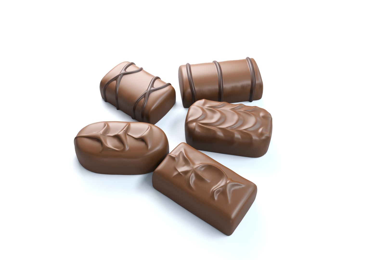 Chocolate candies model - TurboSquid 1533862