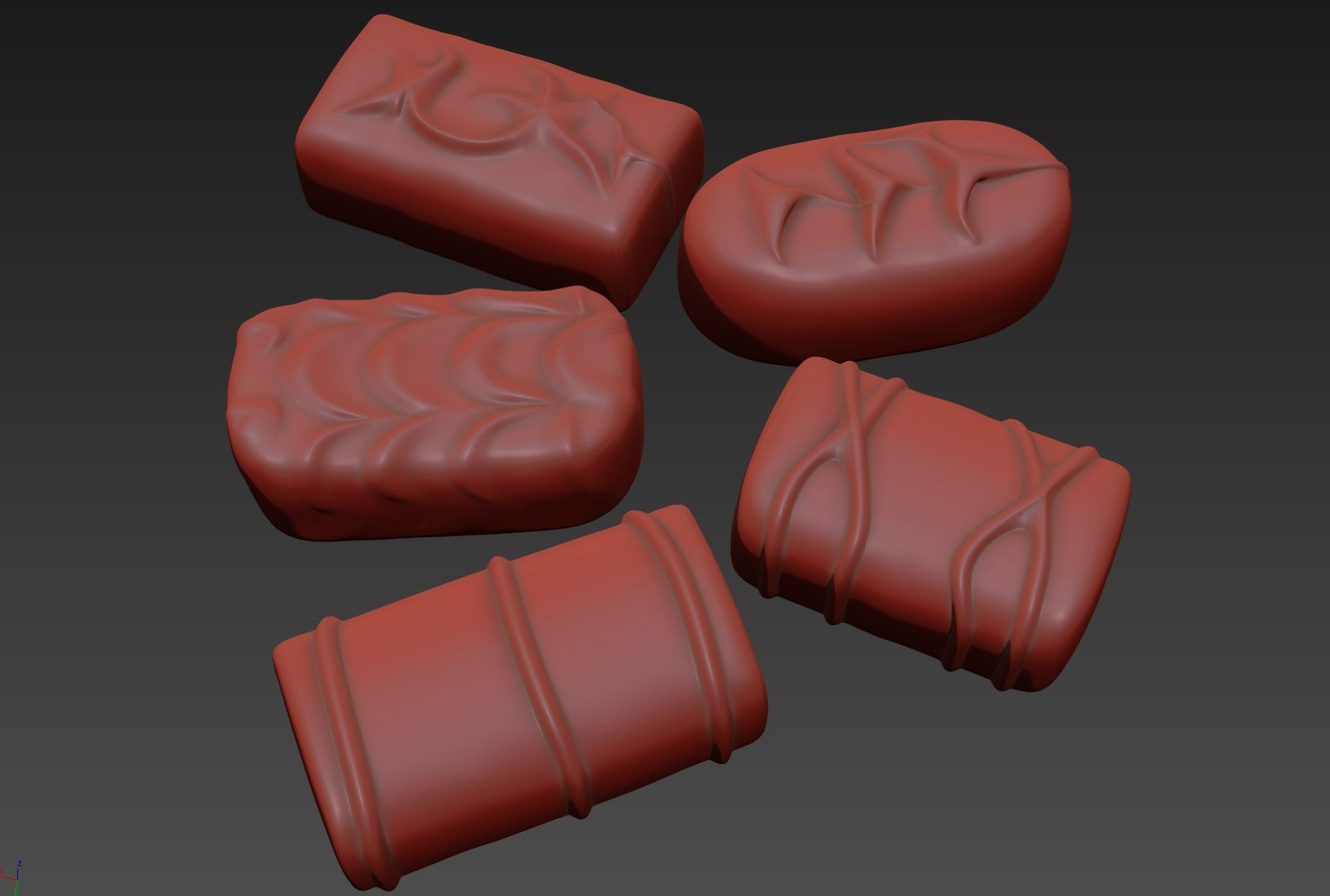 Chocolate candies model - TurboSquid 1533862