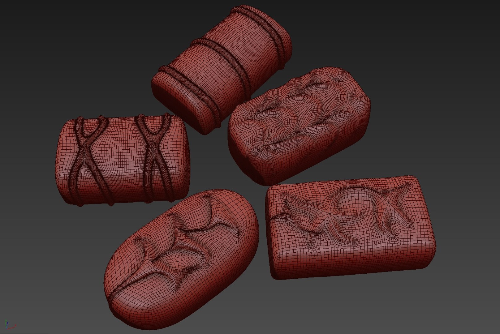 Chocolate candies model - TurboSquid 1533862