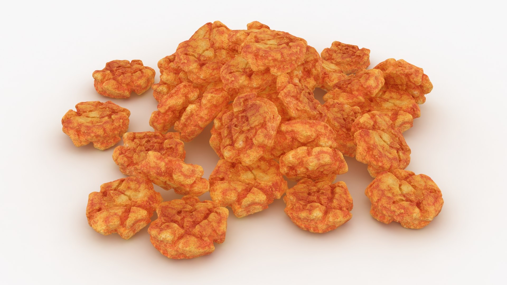 3D Spicy Chilli Rice Crackers - TurboSquid 1952955