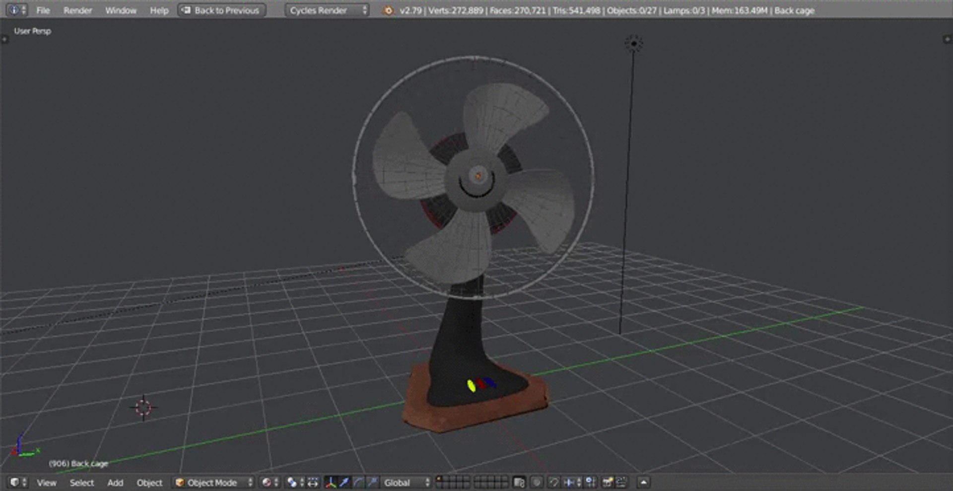 3D Model Desk Fan - TurboSquid 1278128