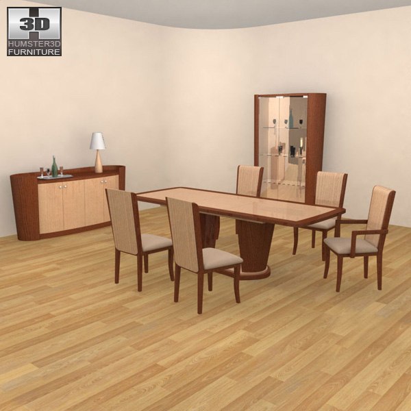 3ds max dining room 2 set