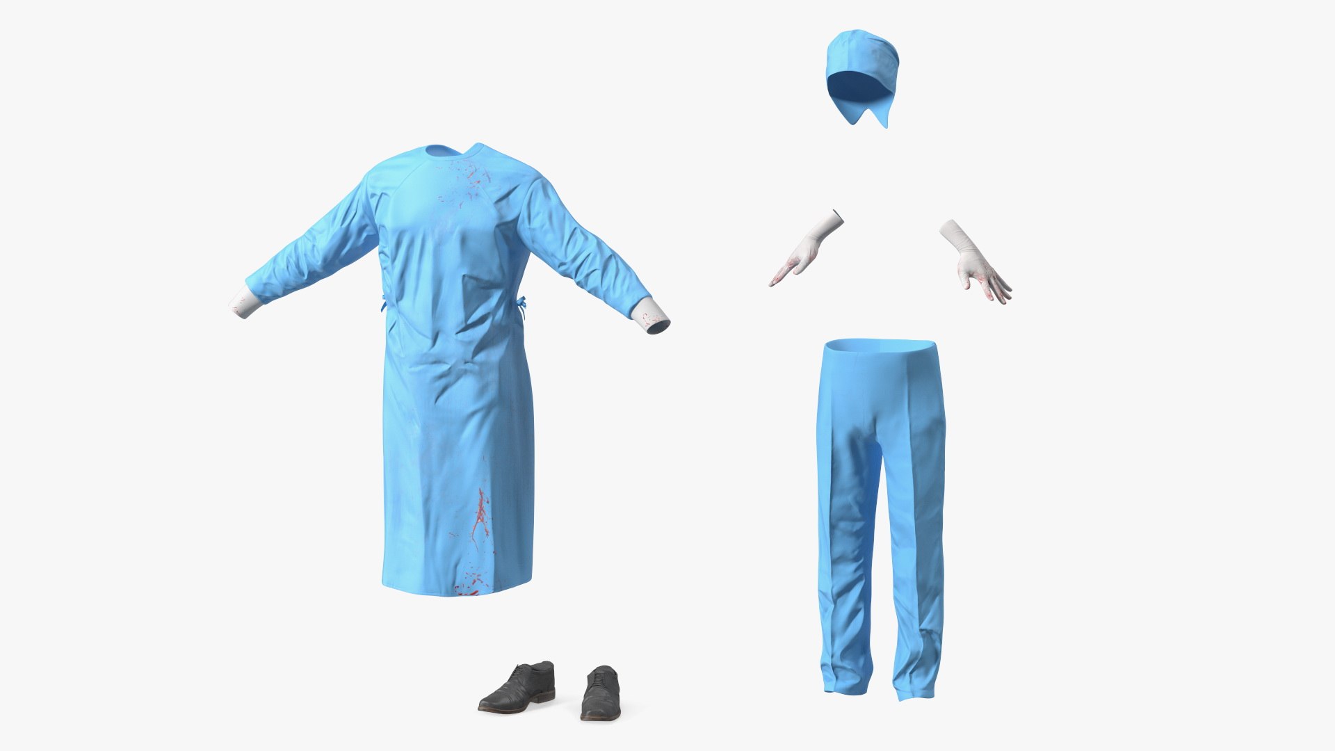 Blood Stained Surgeon Doctor 3D - TurboSquid 2147266