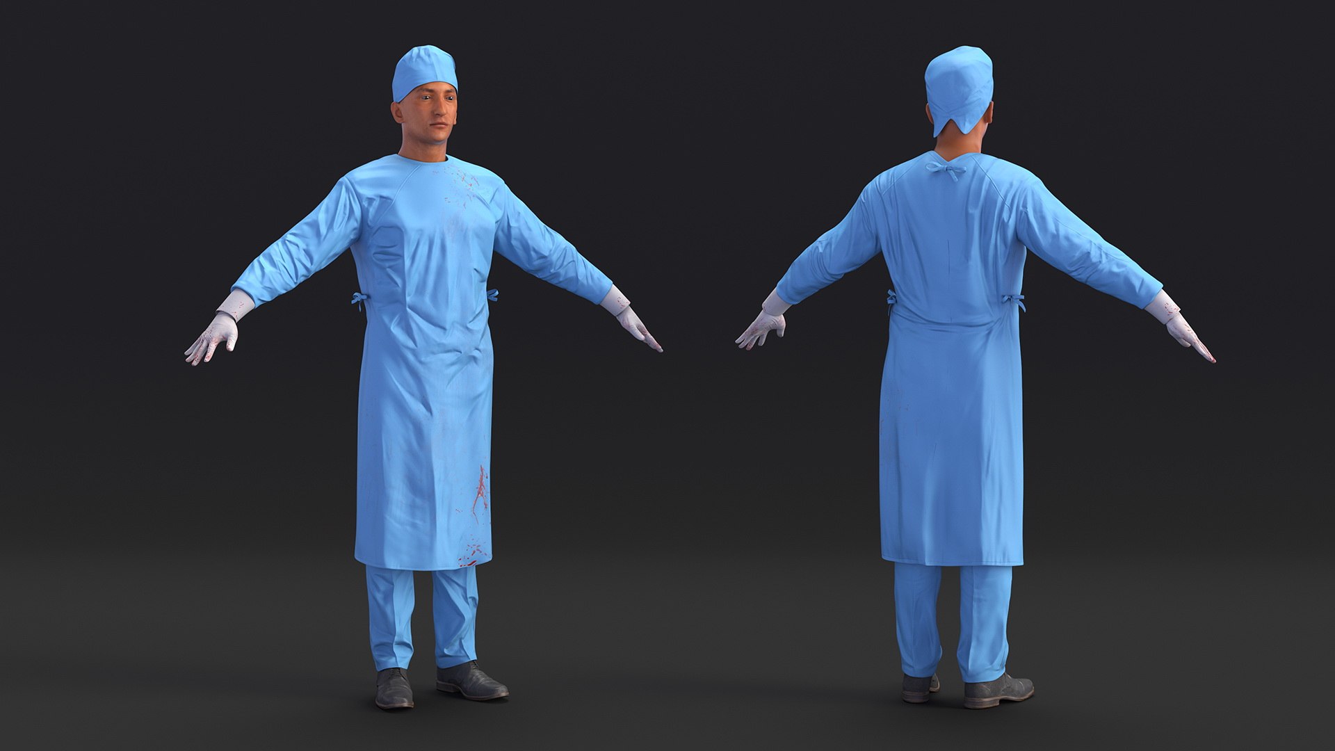 Blood Stained Surgeon Doctor 3D - TurboSquid 2147266