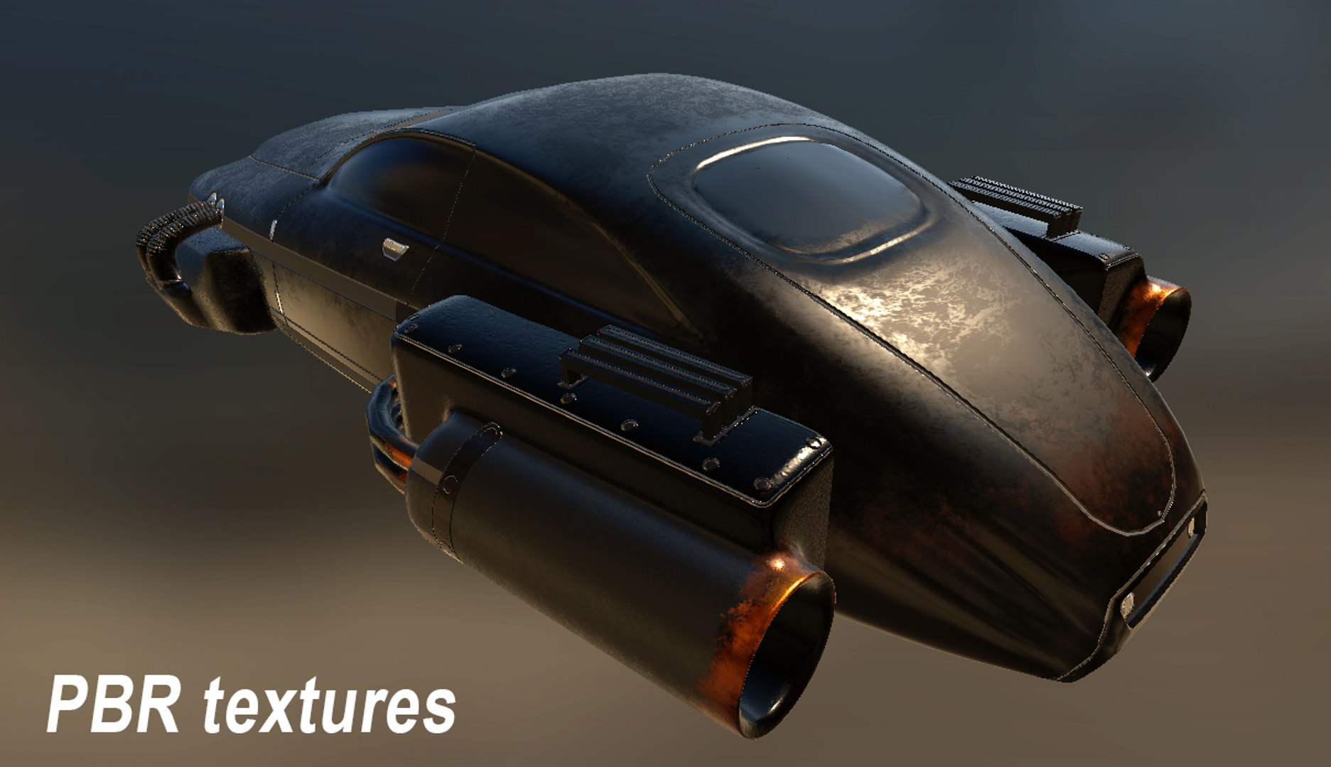 Hovercraft Hover 3d Model