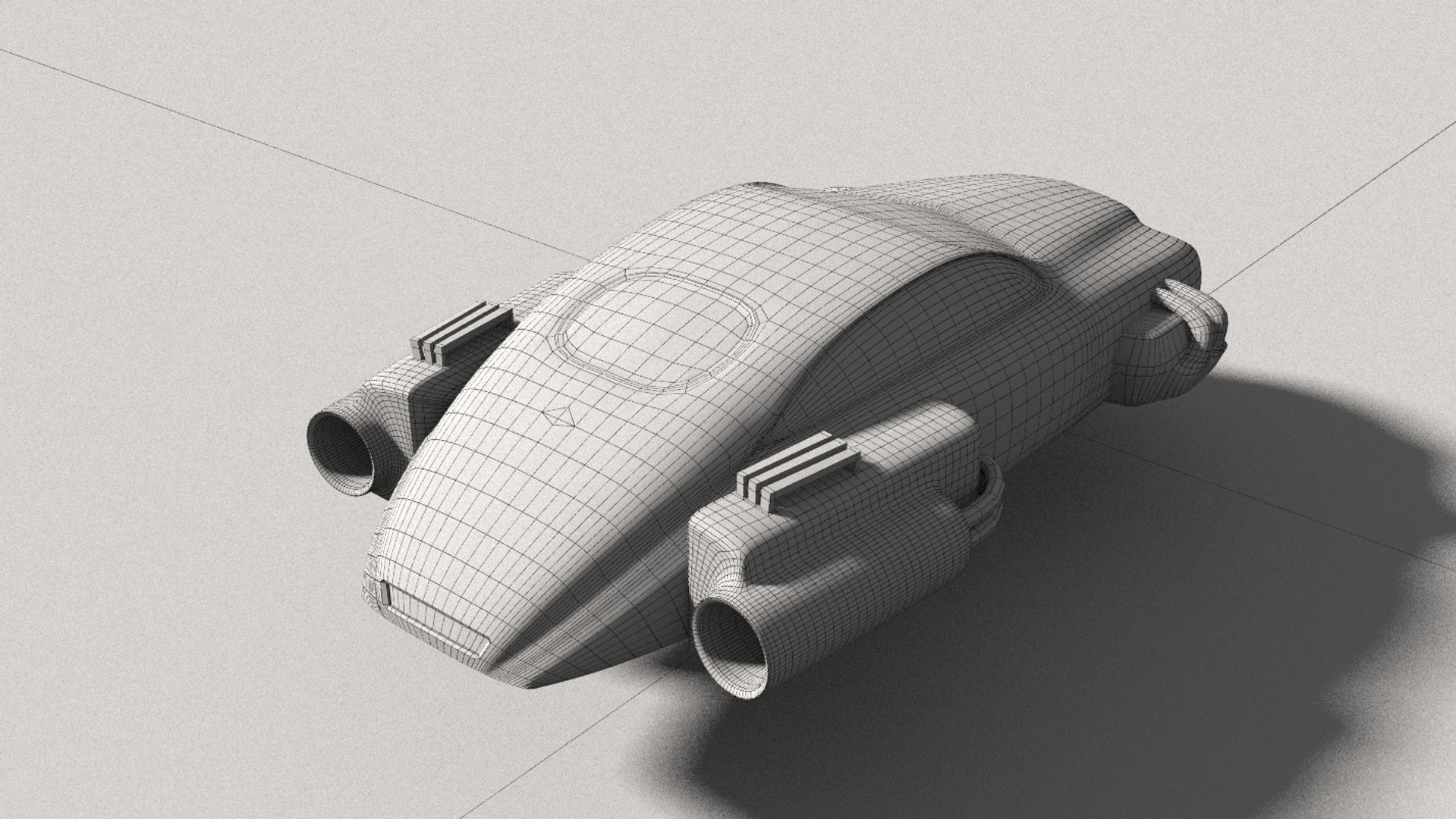 Hovercraft Hover 3d Model