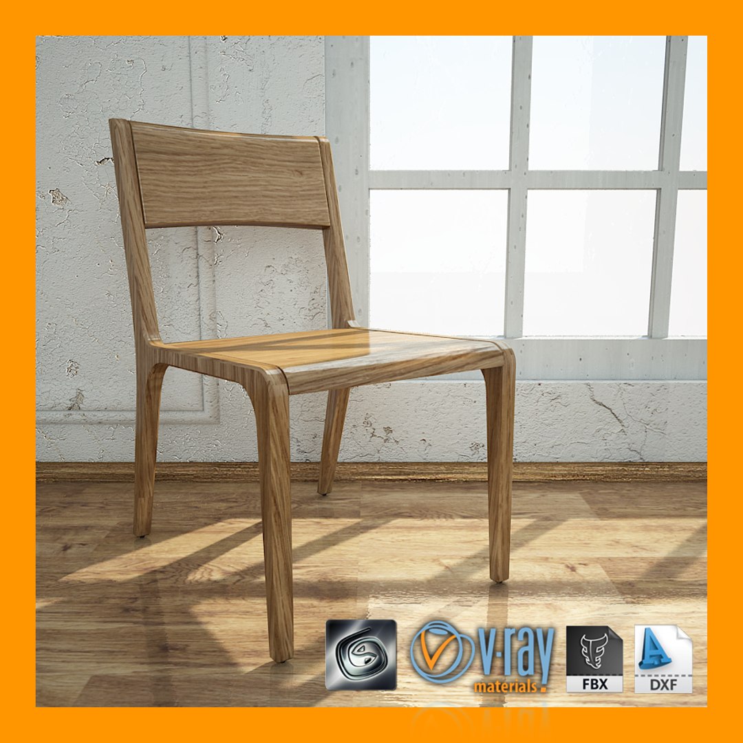 3d Tenon Chair Materials Model