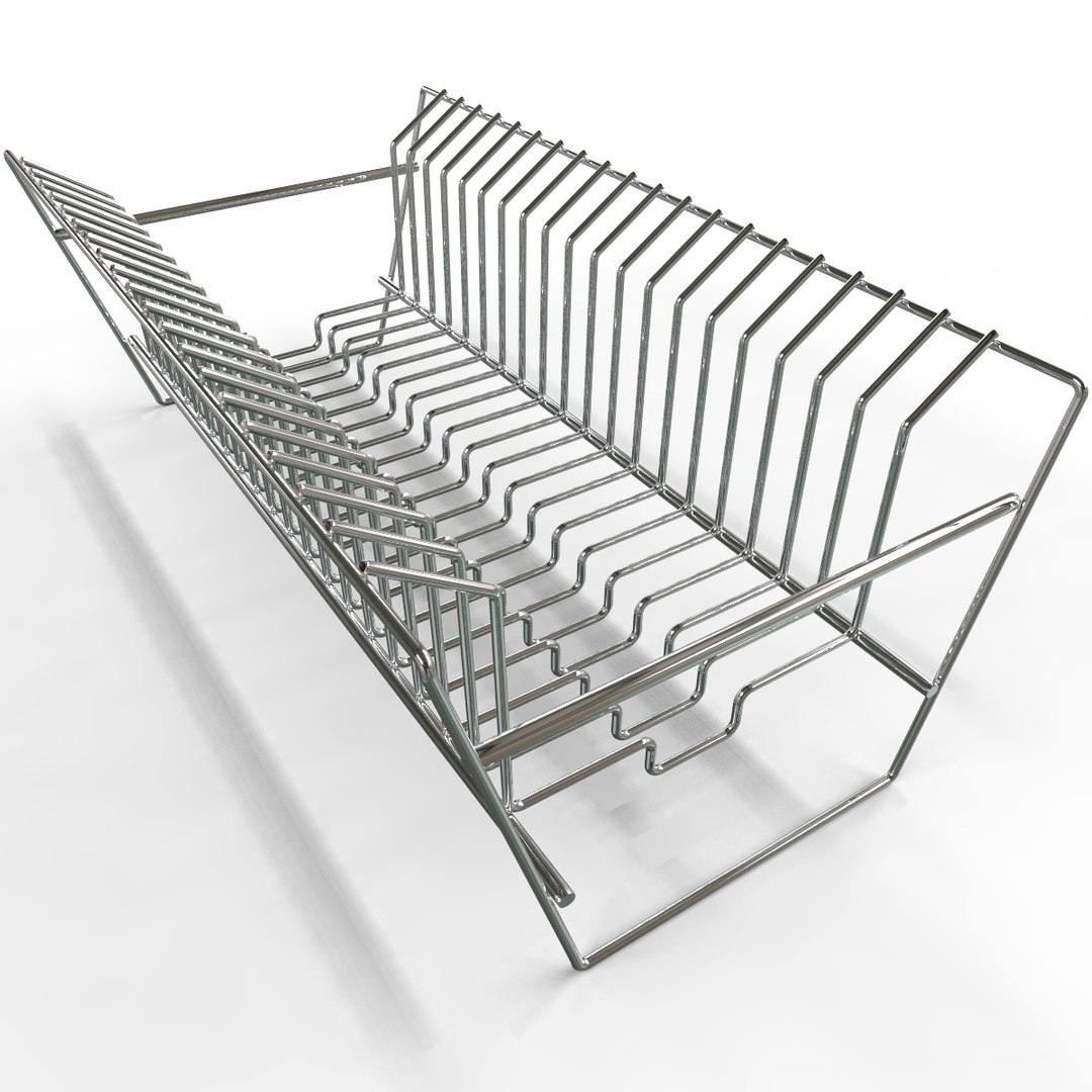 3d Model Of Dish Rack