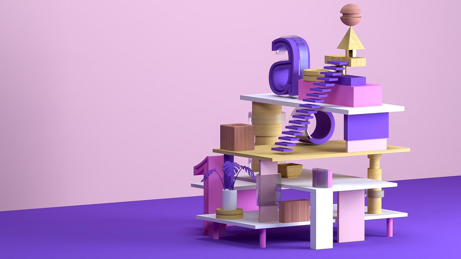 3D composition kitbash set 3D model 3D model - TurboSquid 2087062