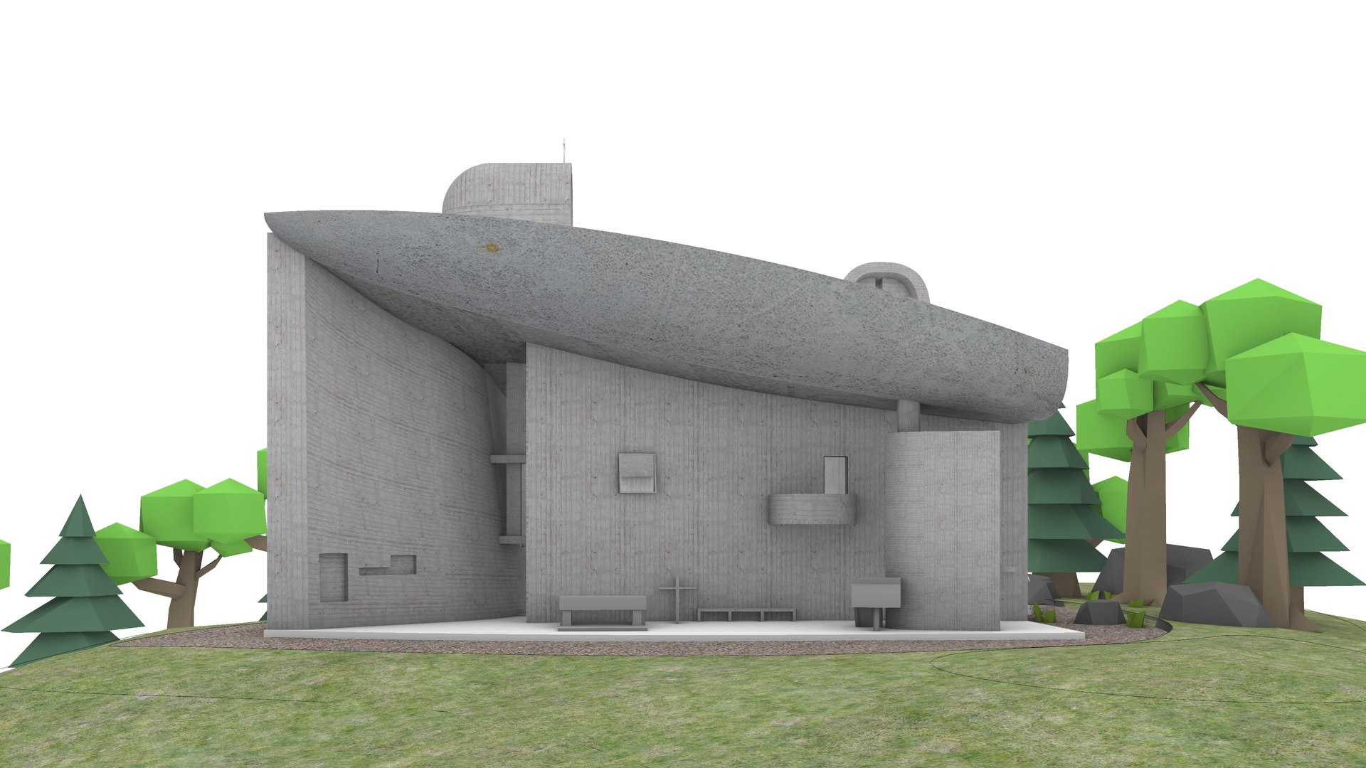 3D Model Ronchamp - TurboSquid 1880856