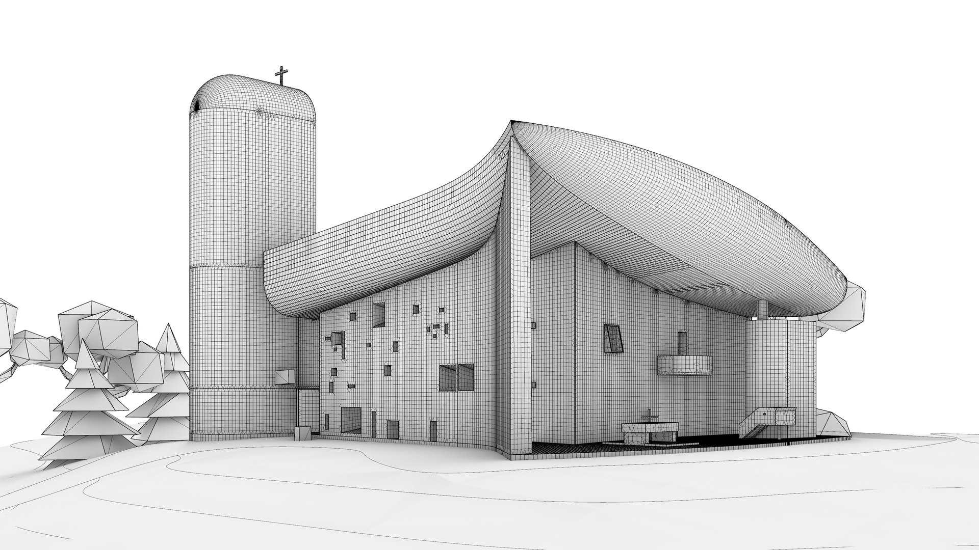 3D Model Ronchamp - TurboSquid 1880856