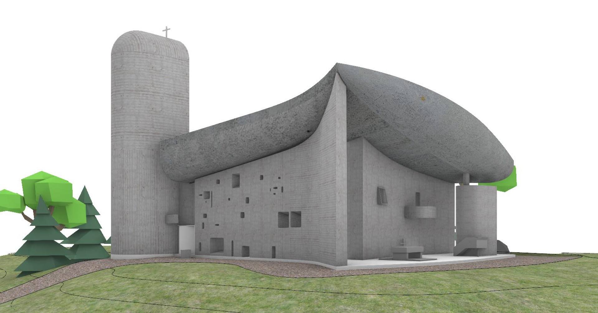 3D Model Ronchamp - TurboSquid 1880856