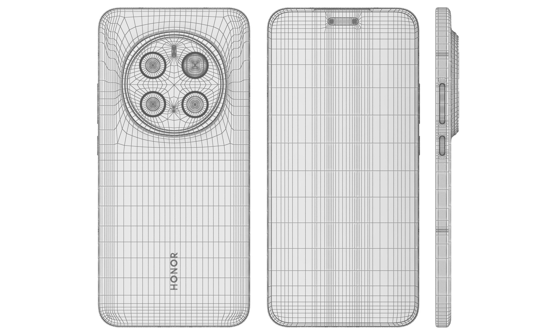 Honor Magic 7 Pro Velvet Black 3D Model - TurboSquid 2303557