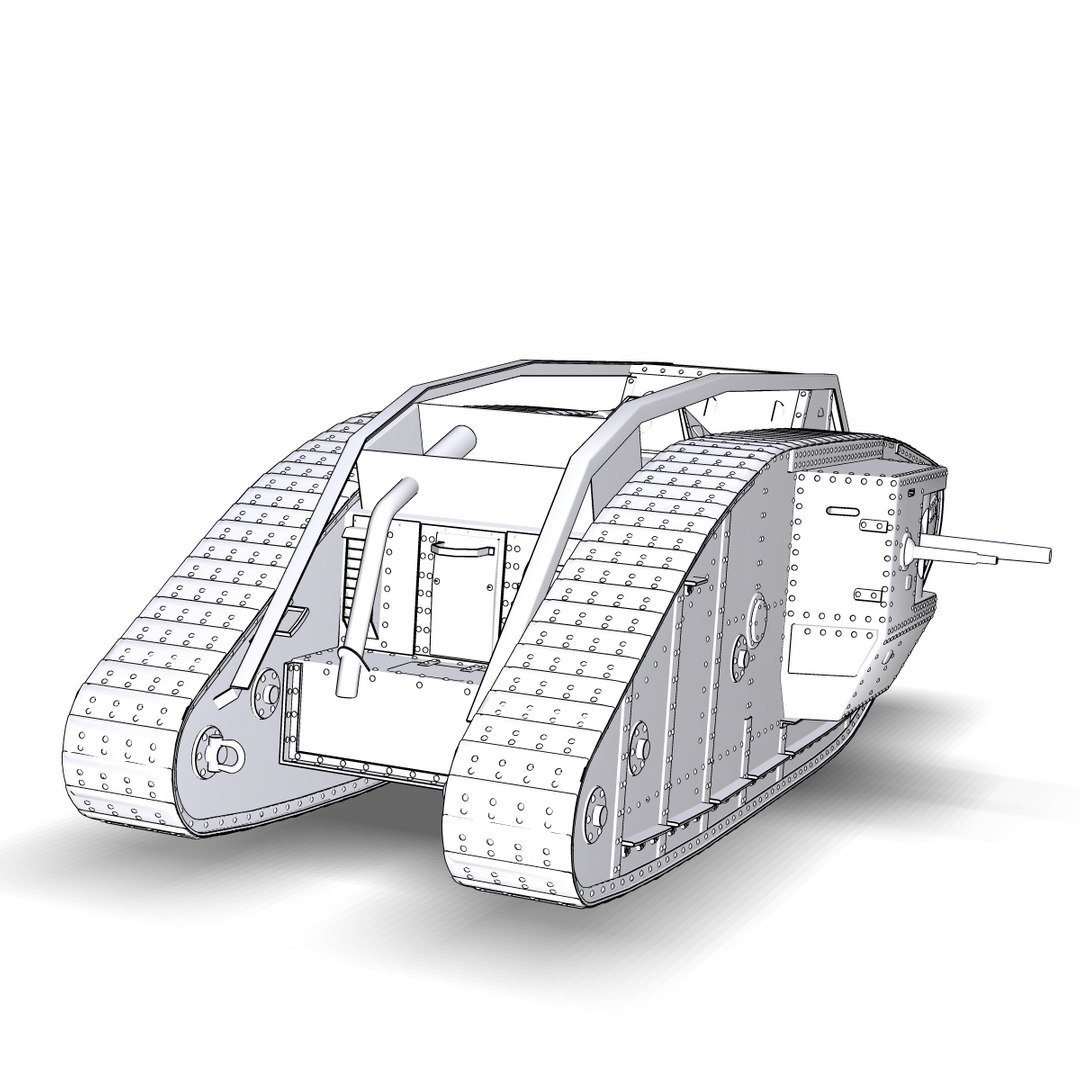 Mark Iv British Tank Fbx