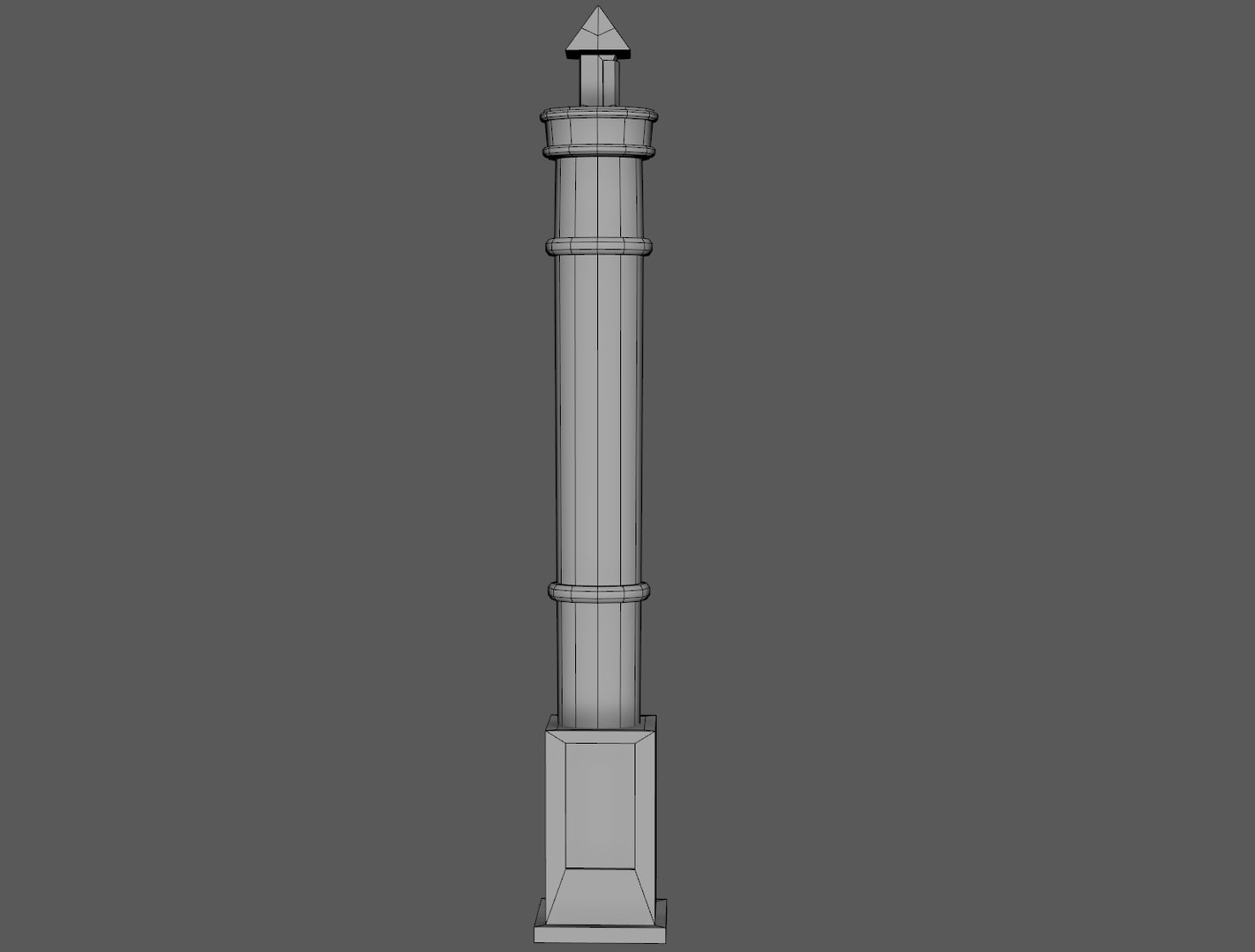 Free 3D Low Poly War Fantasy Column Model - TurboSquid 1882494