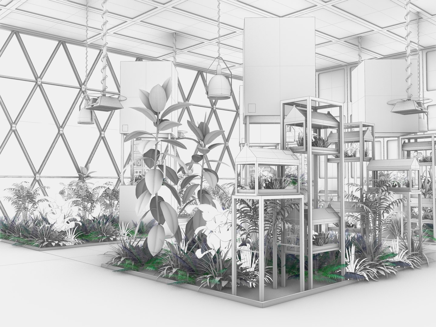 3D Hydroponic Section 2 - TurboSquid 2170060