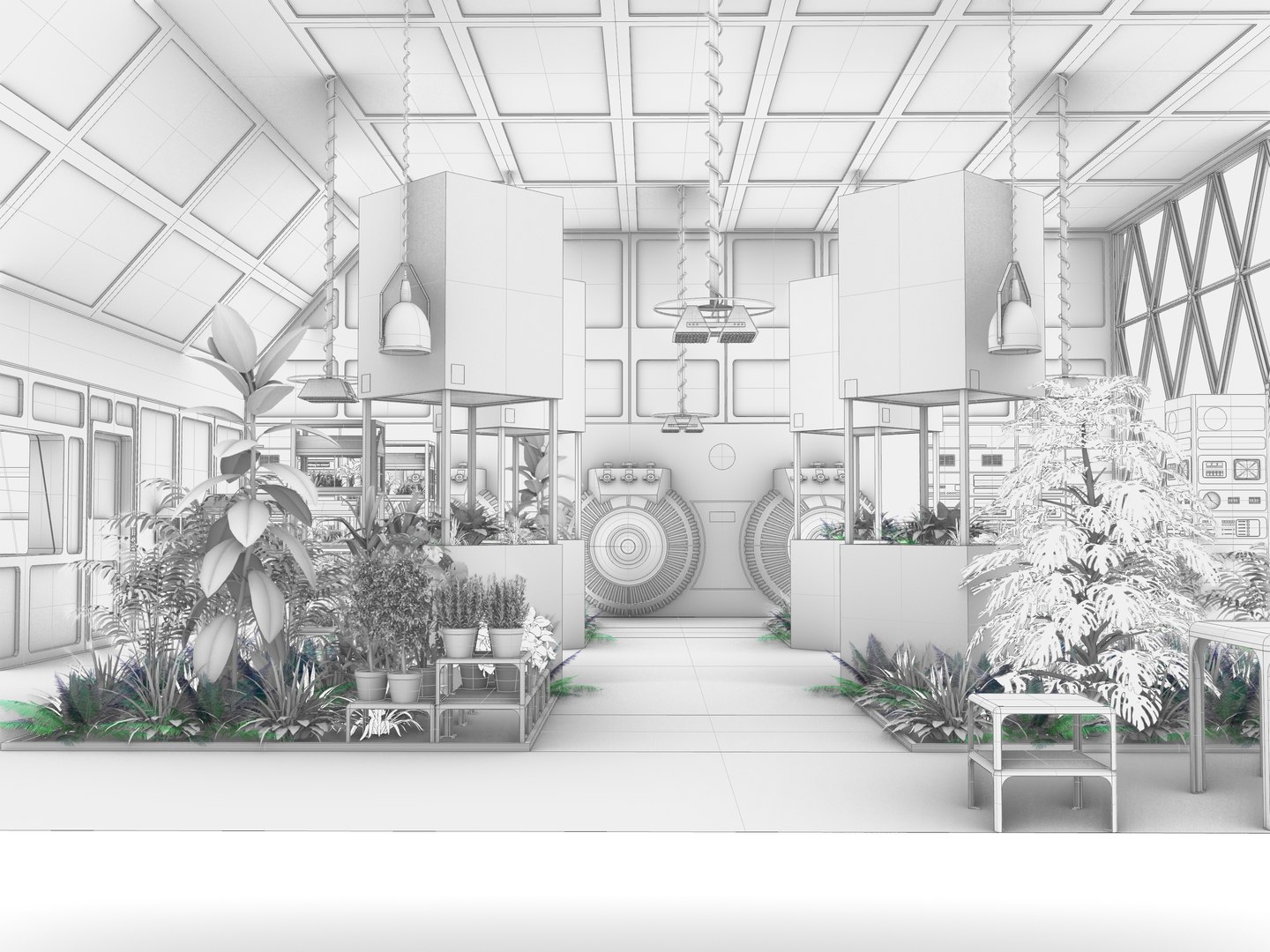 3D Hydroponic Section 2 - TurboSquid 2170060