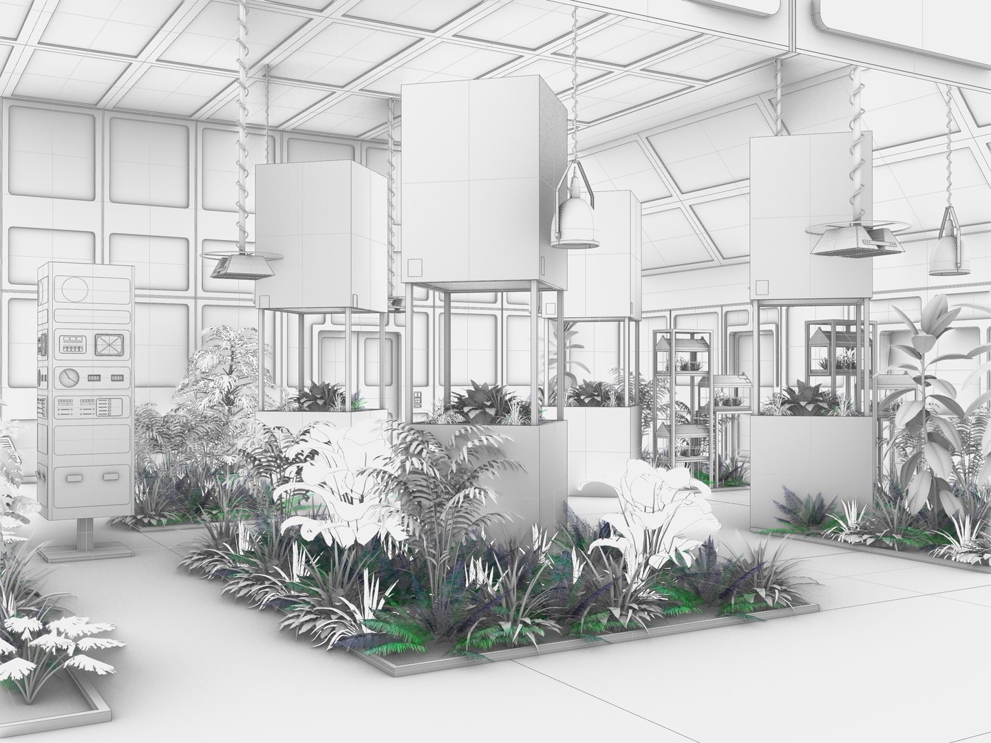 3D Hydroponic Section 2 - TurboSquid 2170060