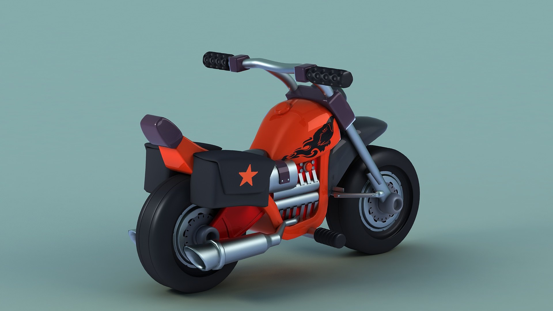 3D custom e motor race racing motorbike motor moped motorscooter ...