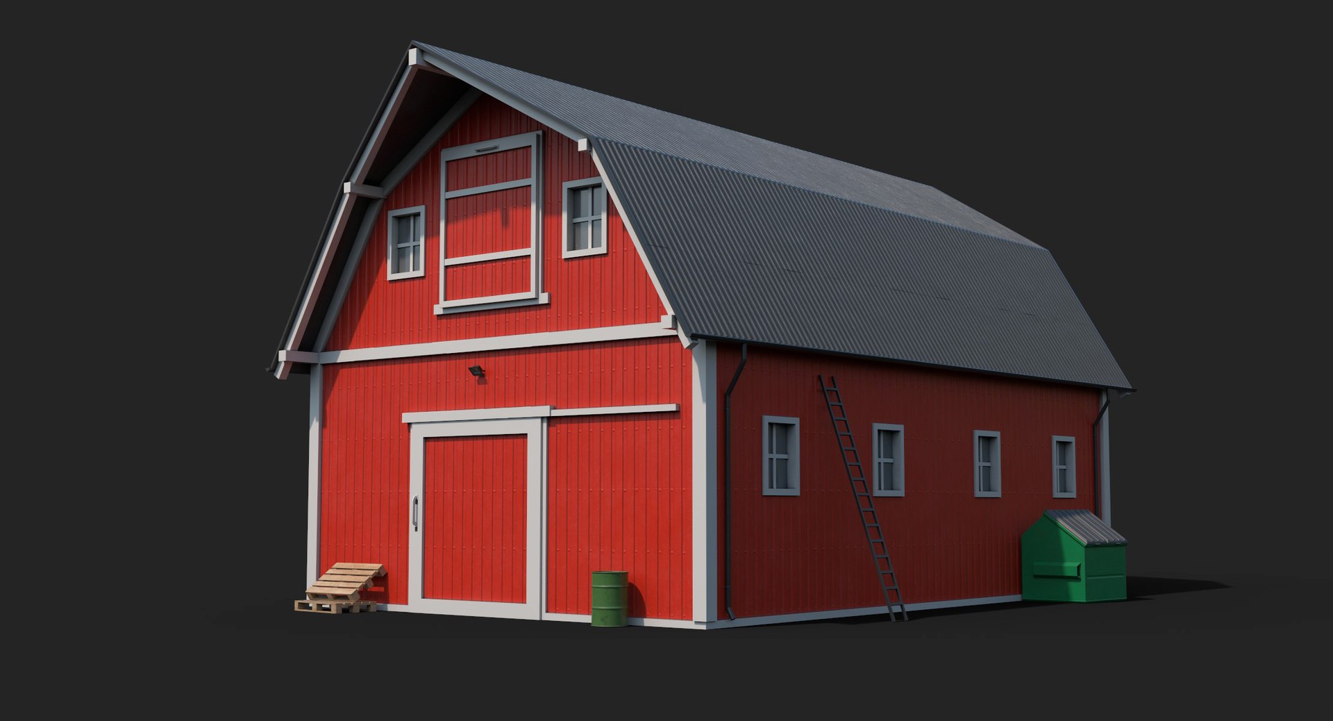 Red Barn 10 3D - TurboSquid 2151406