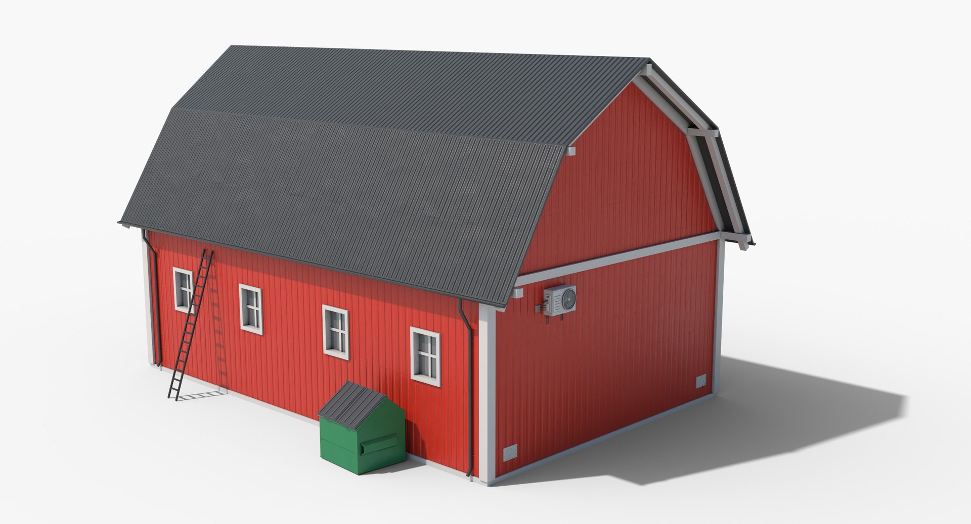 Red Barn 10 3D - TurboSquid 2151406