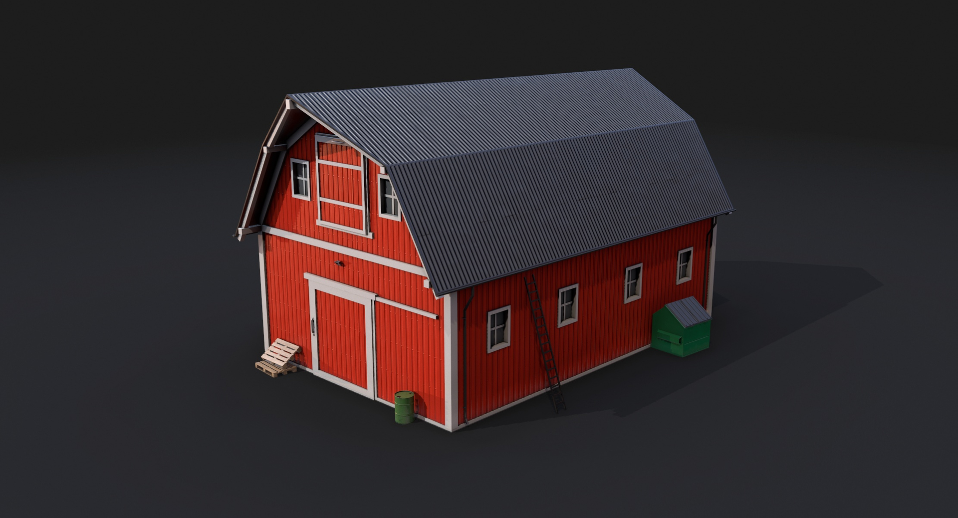 Red Barn 10 3D - TurboSquid 2151406