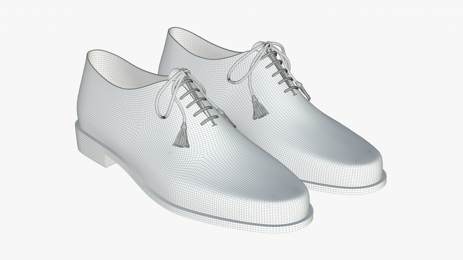 Realistic Leather Shoes Lace Up 3D Model - TurboSquid 1940293