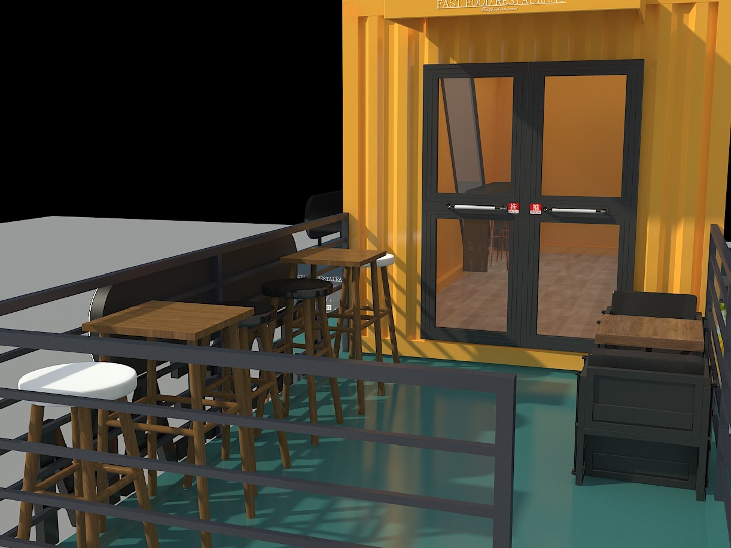 Container Food Store 3D Model - TurboSquid 2113458