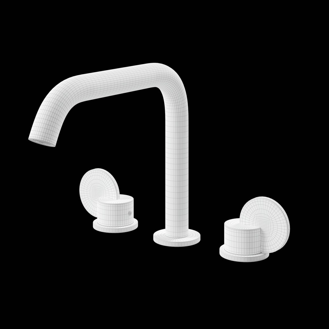 Limon Three Hole Washbasin Tap Set By AGAPE DESIGNDESCRIPTION 3D Model ...