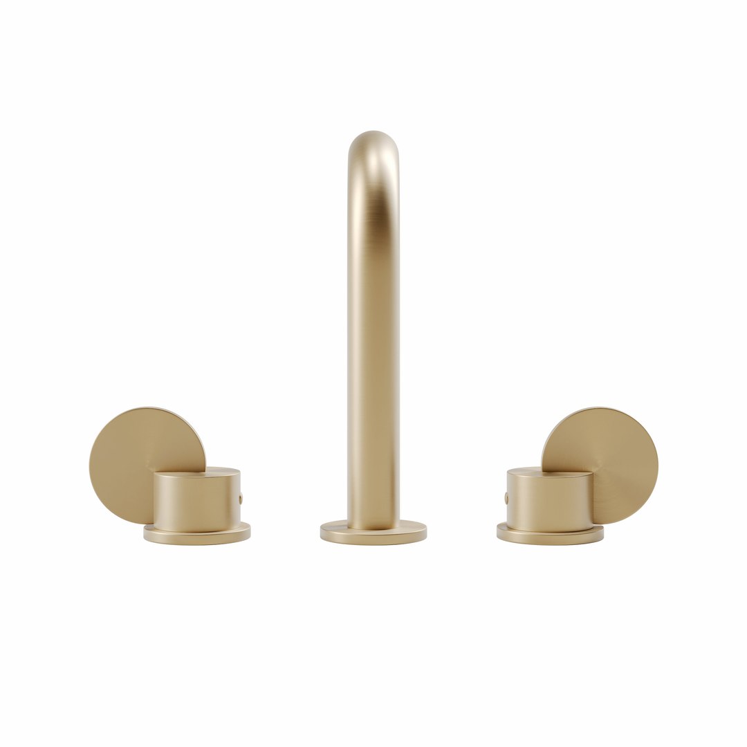 Limon Three Hole Washbasin Tap Set By AGAPE DESIGNDESCRIPTION 3D Model ...