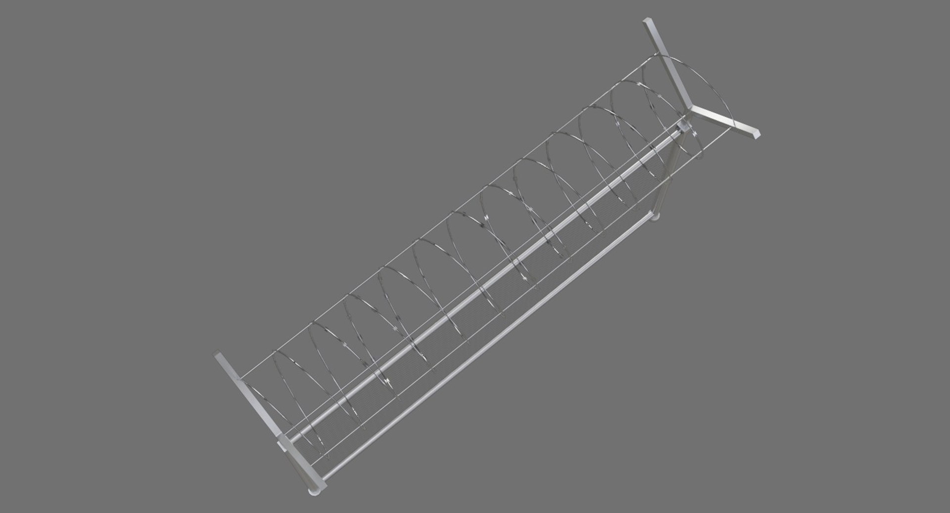 Barbed Wire Fence 1a Model - TurboSquid 1303484