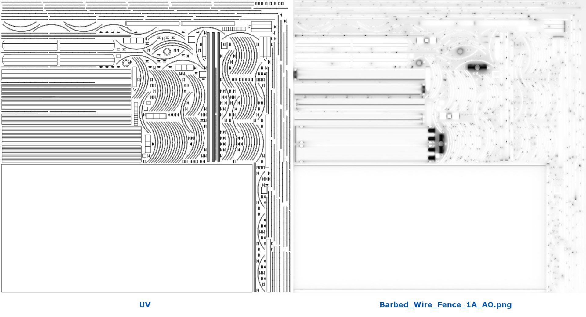 Barbed Wire Fence 1a Model - TurboSquid 1303484
