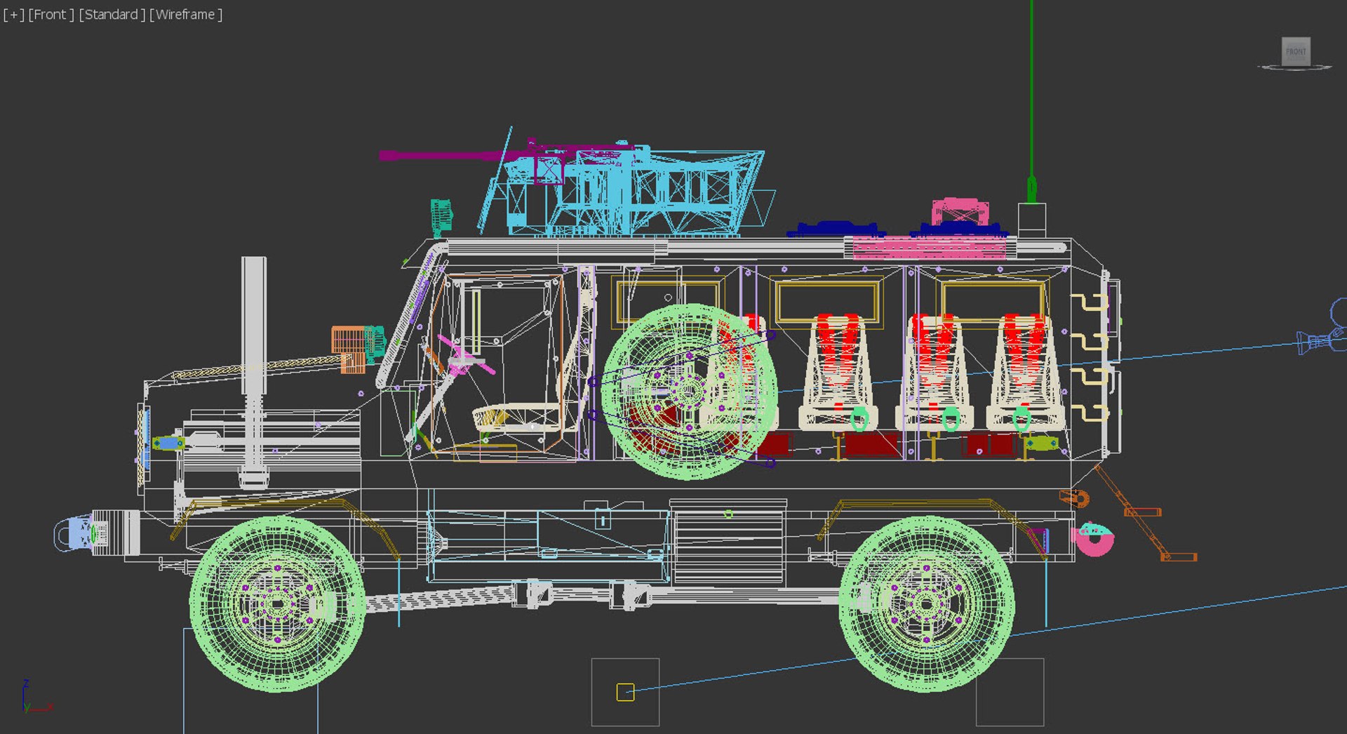 3D Mrap Armored Vehicle Interior - TurboSquid 1600499