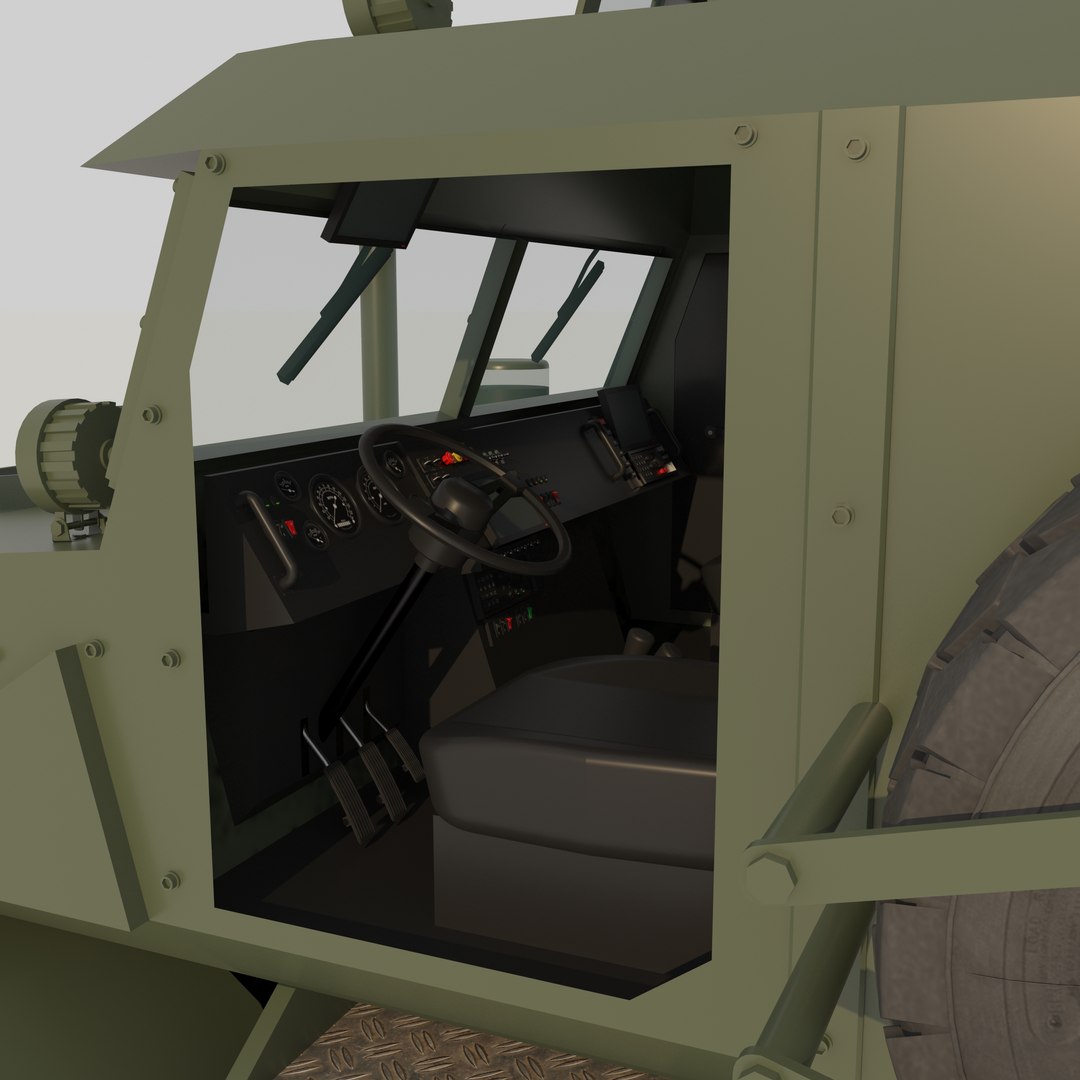 3D Mrap Armored Vehicle Interior - TurboSquid 1600499