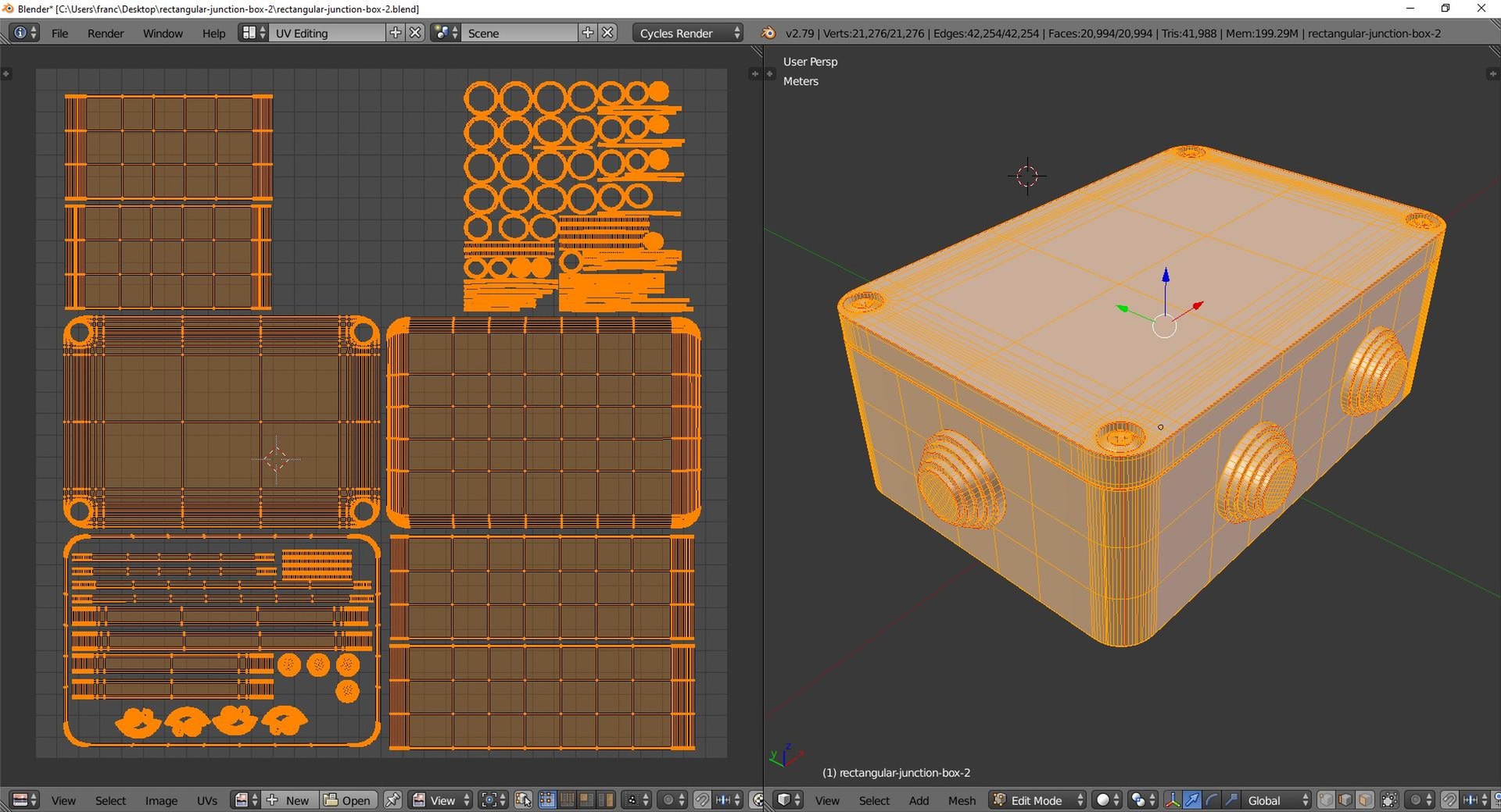 Rectangular Junction Box 2 3D Model - TurboSquid 1863413