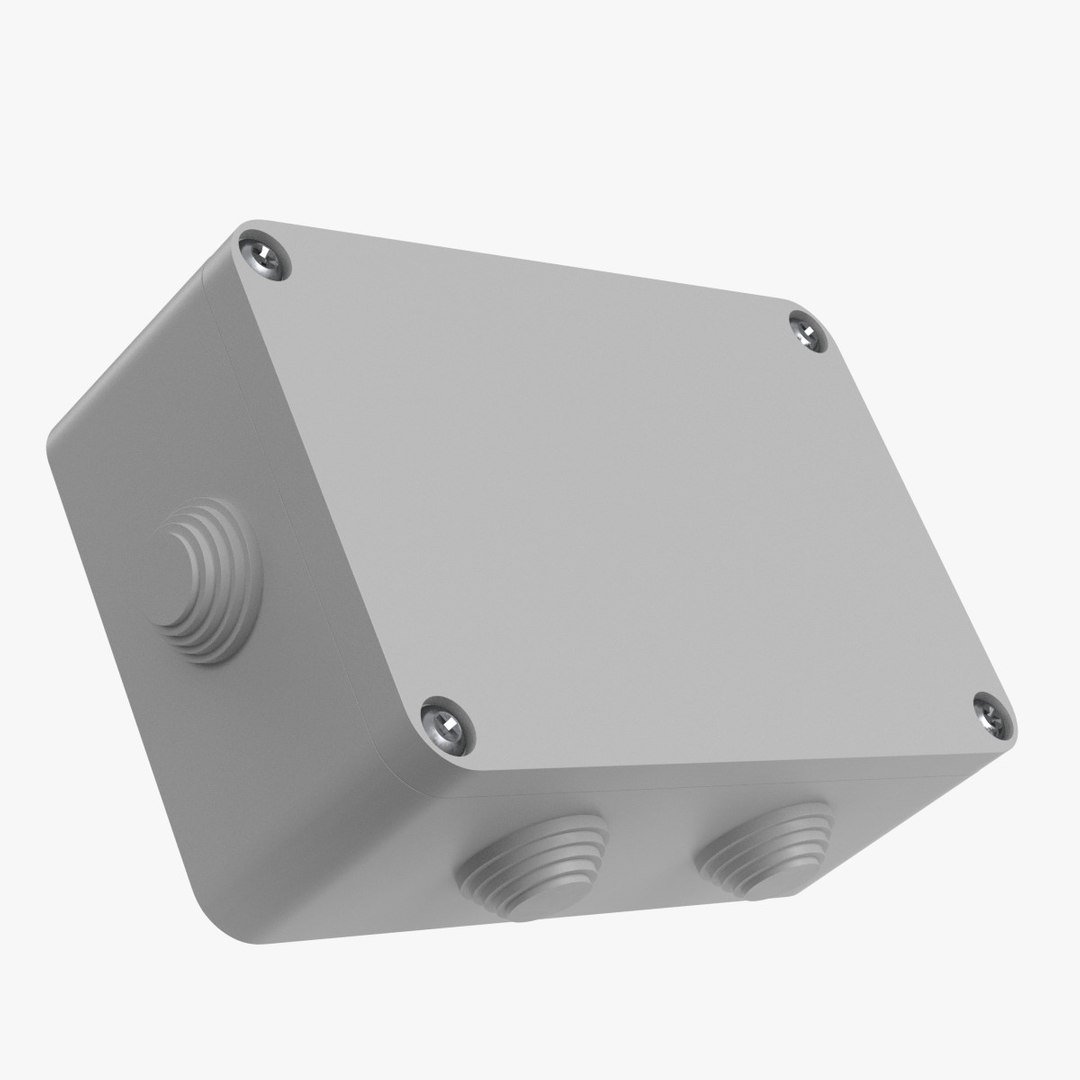 Rectangular Junction Box 2 3D Model - TurboSquid 1863413