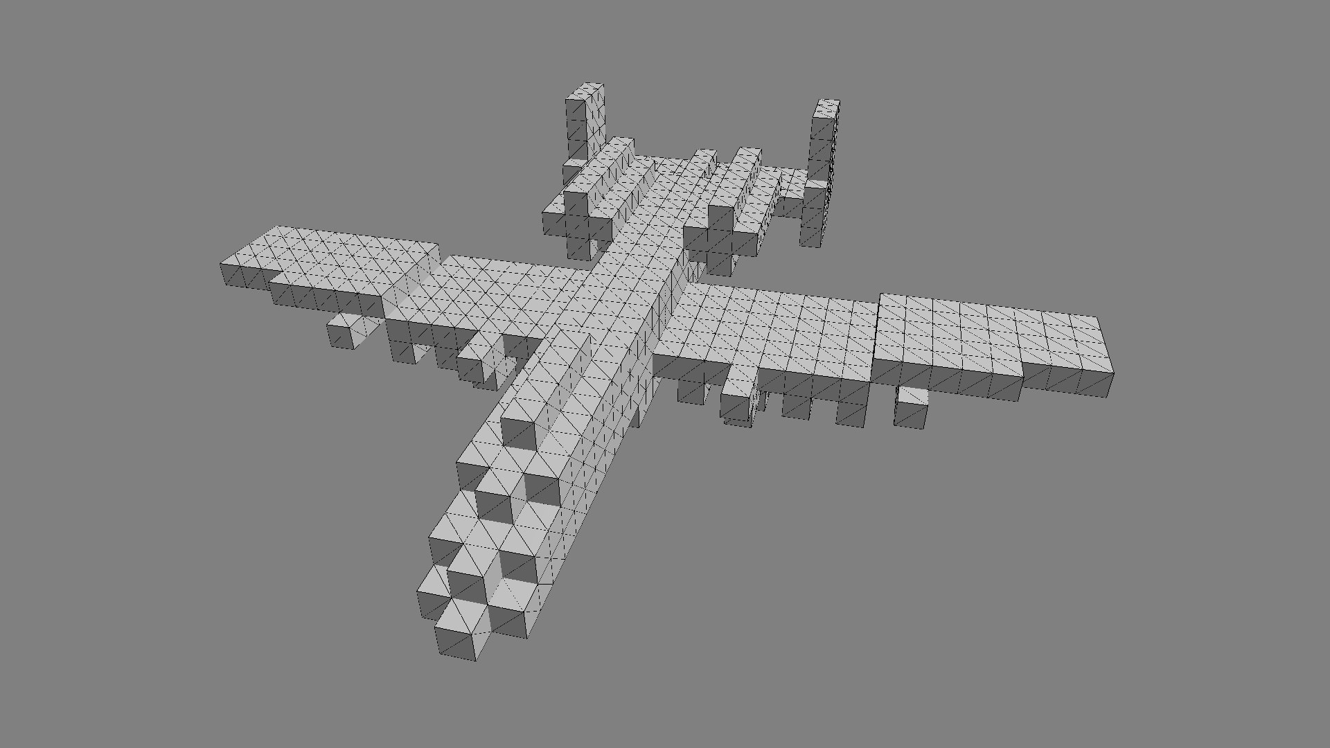 A10 Thunderbolt 2 - Pixelated 3D Model - TurboSquid 1892033