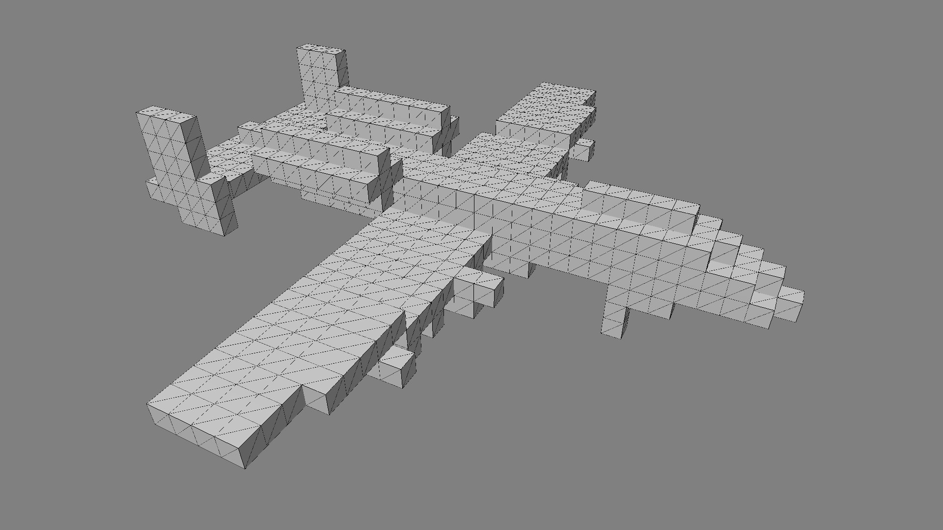 A10 Thunderbolt 2 - Pixelated 3D Model - TurboSquid 1892033